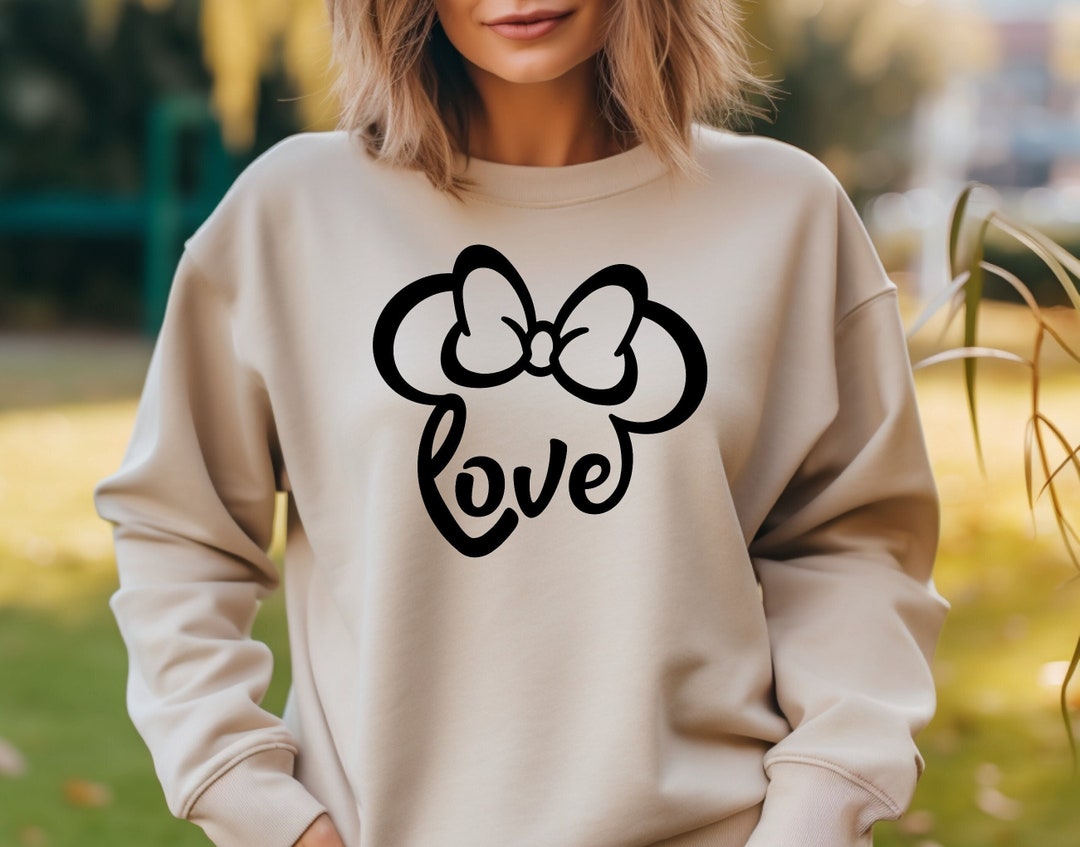 Disney Womens Sweatshirt, Disney Ears Love Hoodies, Gift Sweatshirt for ...