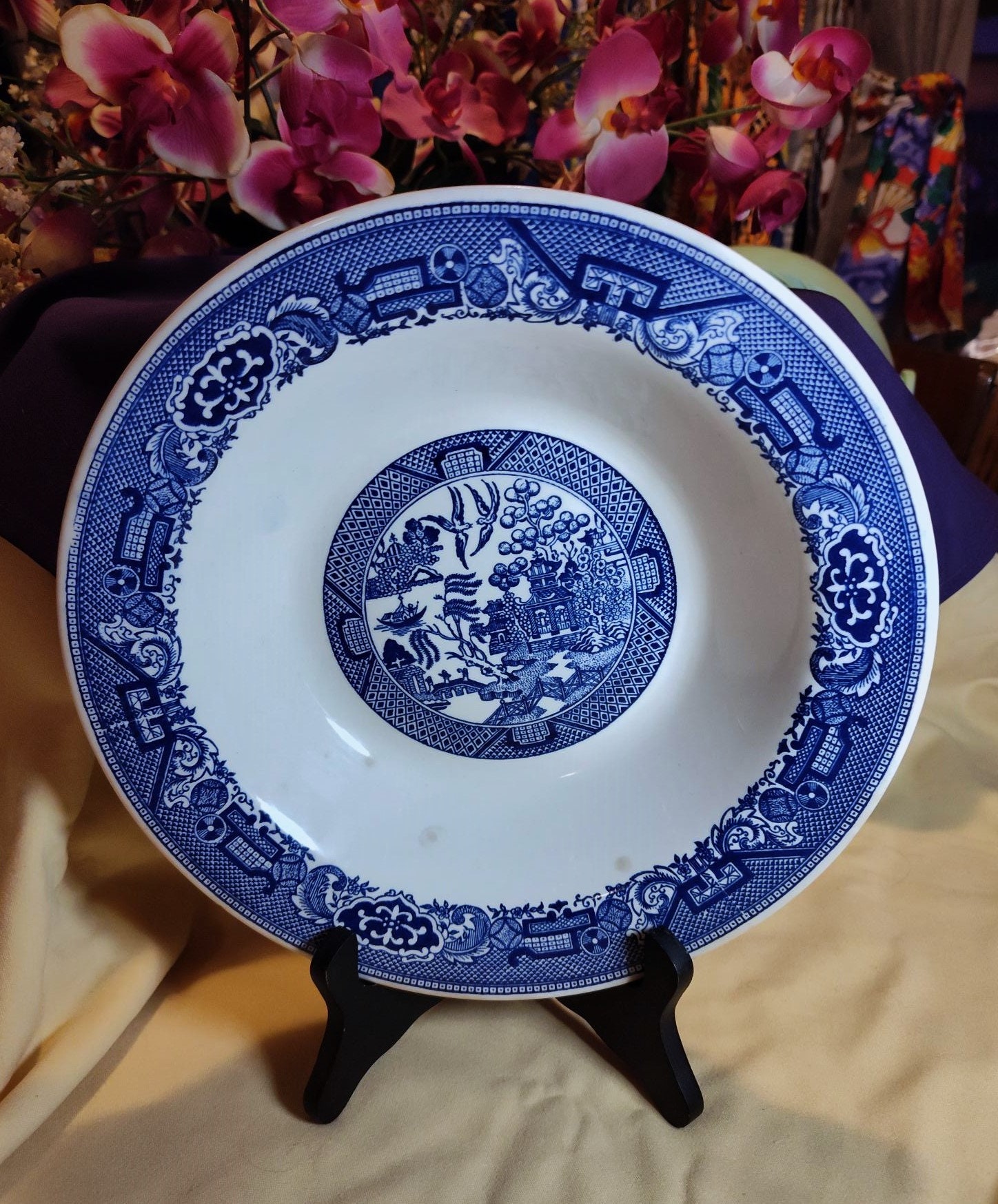 Vintage Blue Willow Ware Royal China 10" Serving Vegetable Bowl. Ships ...