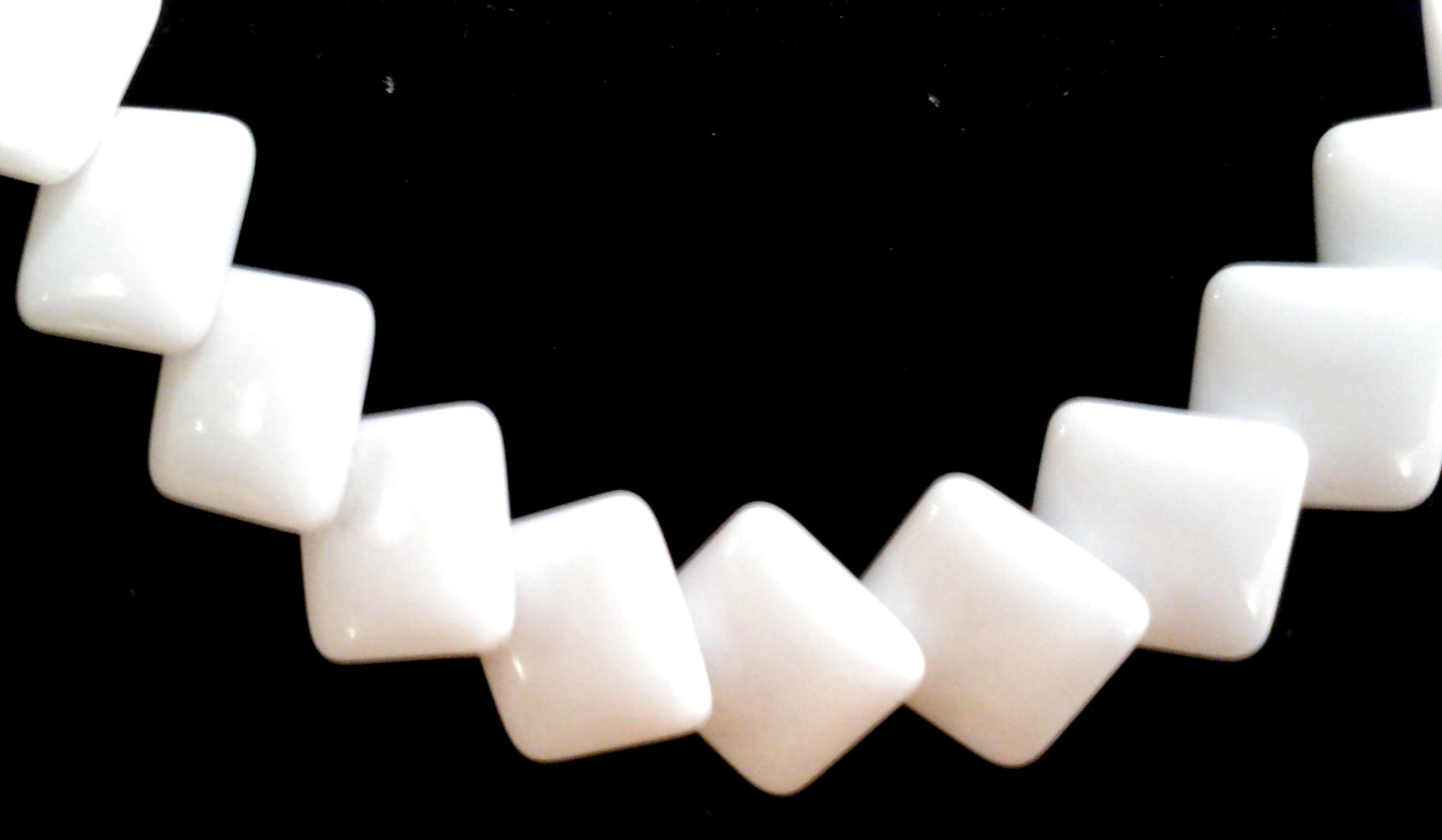 Vintage Trifari Lucite Necklace. White Lucite Square Tiles - Etsy