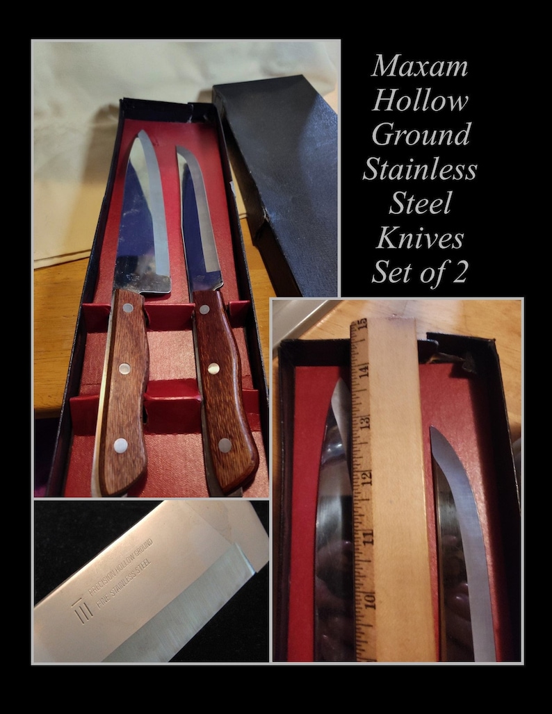 Nice Used Set of Maxam Stainless Steel With Box. SHIPS FREE - Etsy