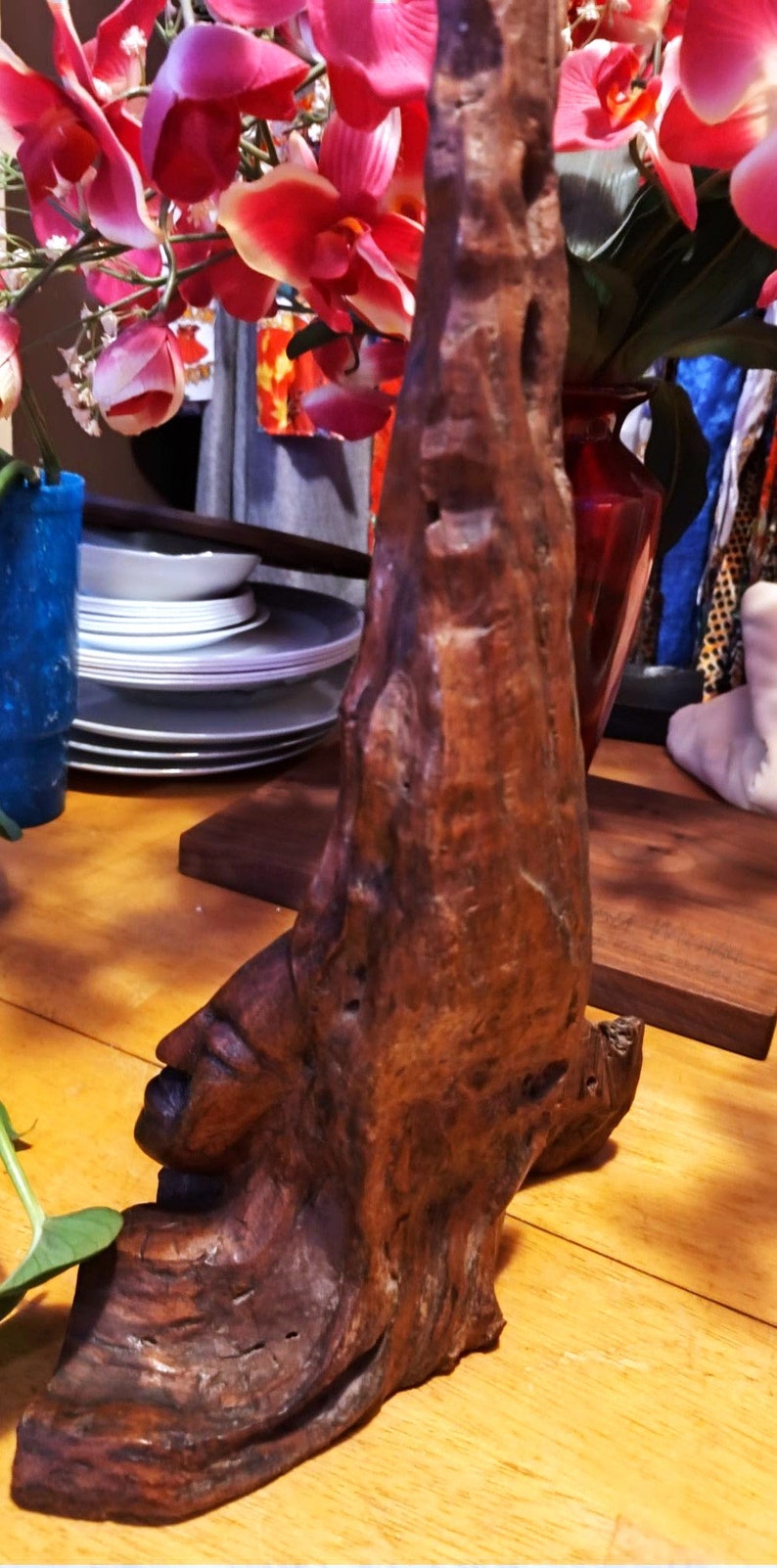 Original 1970's Hand Carved Stick Man. SHIPS FREE - Etsy