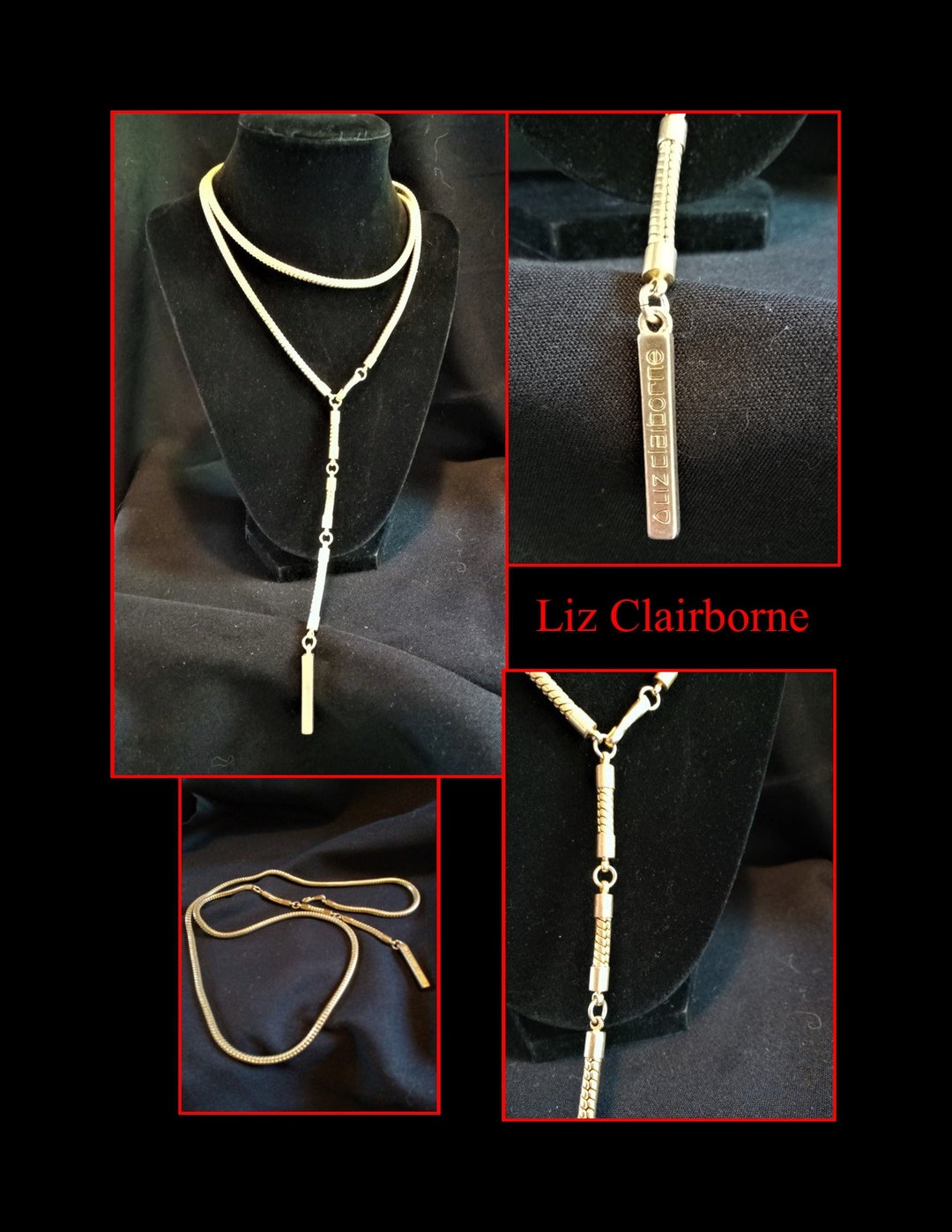 Vintage Gold Chain Belt, Vintage Liz Claiborne Gold Link Belt or ...