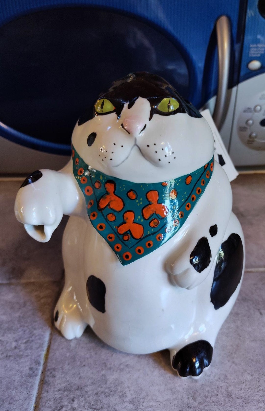 1984 Ceramic Fat Cat Kitty Pitcher by Animals & Co. - Etsy