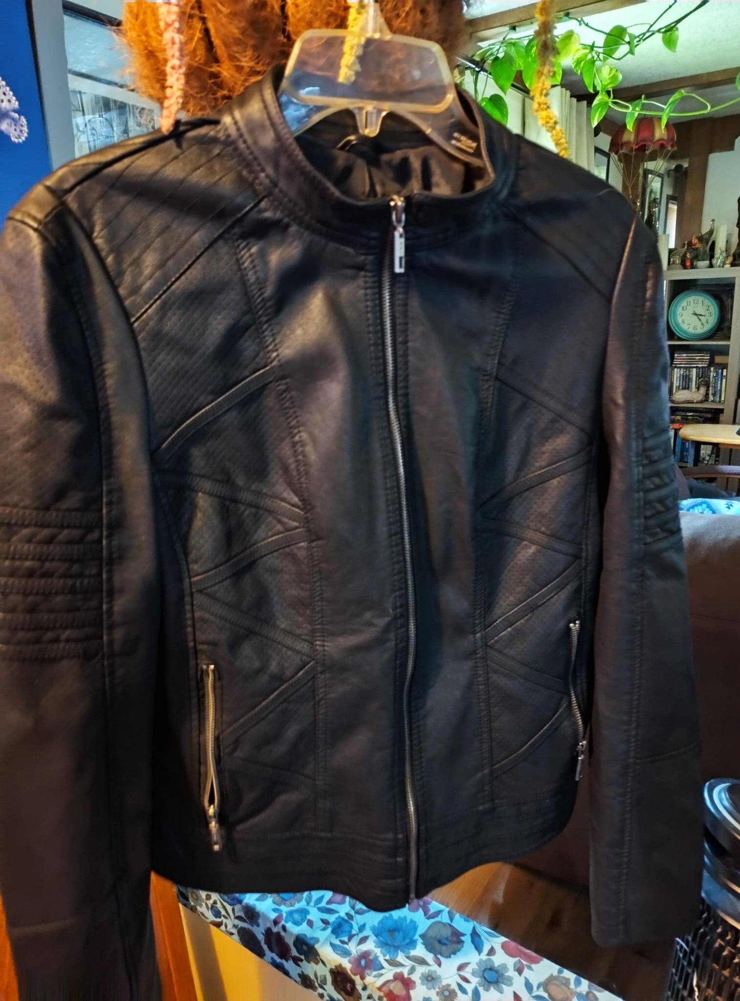 Vintage EUC Johnny Faux Leather Jacket. Women's Size L. Ships Free - Etsy