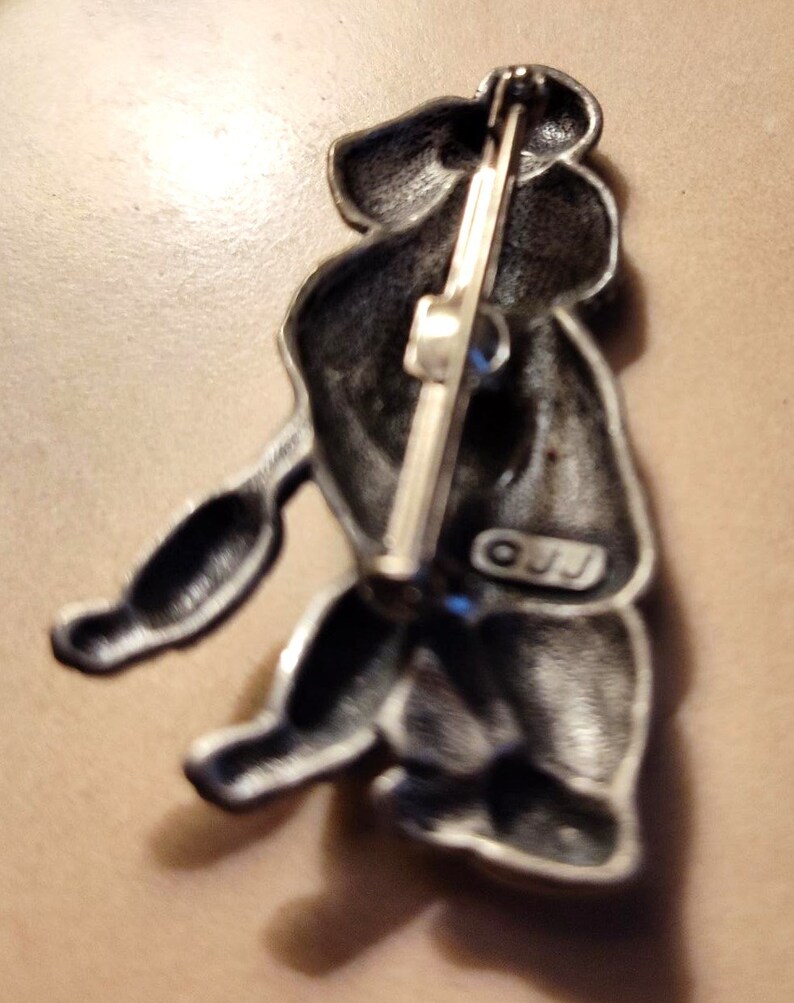 Rare JJ French Standard Poodle Pewter Brooch/pin. Ships Free - Etsy