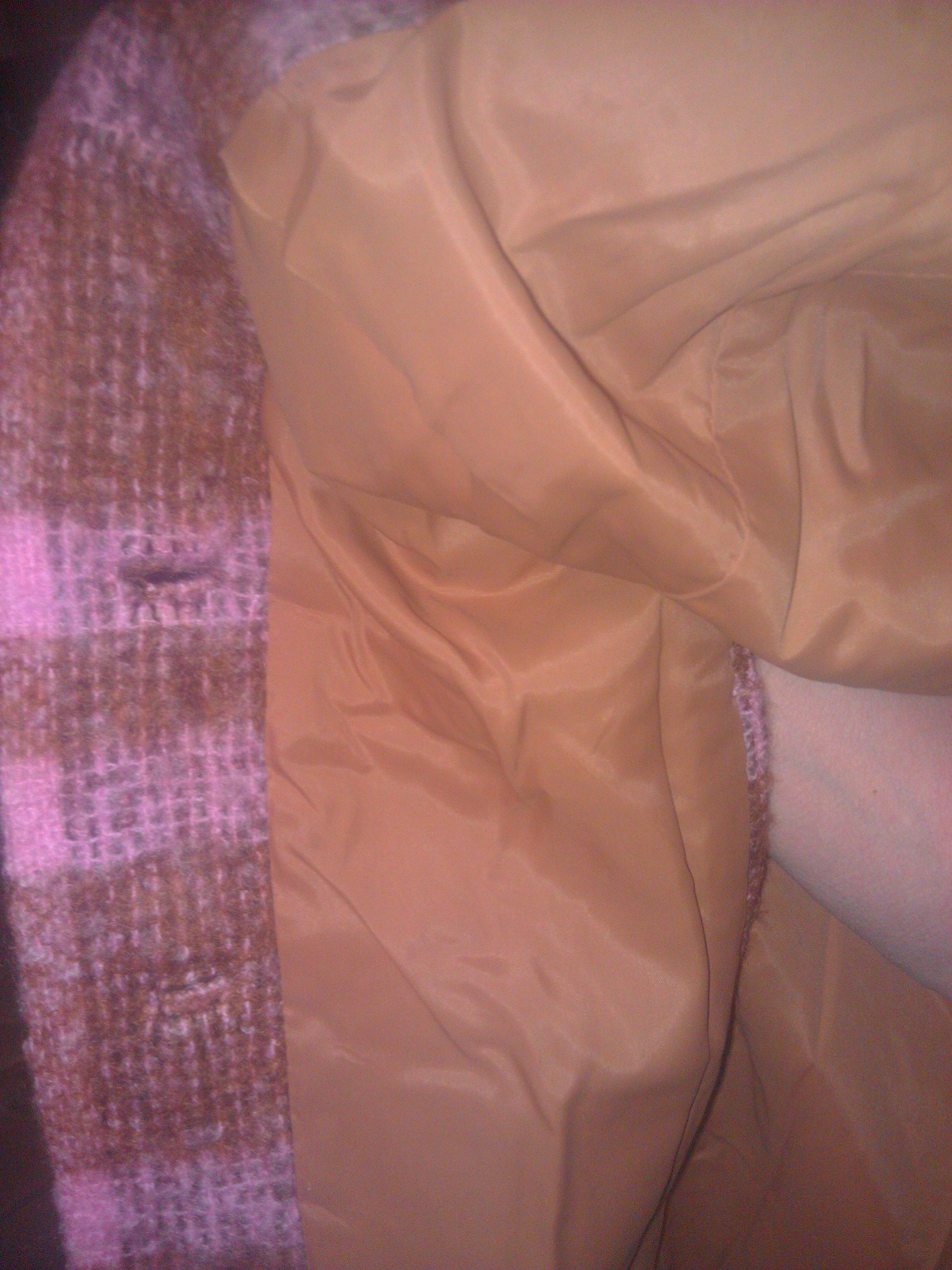 1970's-hand Woven by Donegal Design. 100% Wool Cape Coat Pink & Gray ...