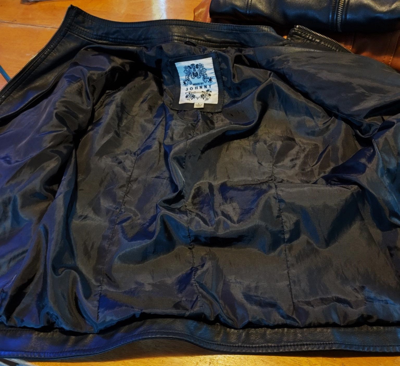 Vintage EUC Johnny Faux Leather Jacket. Women's Size L. Ships Free - Etsy