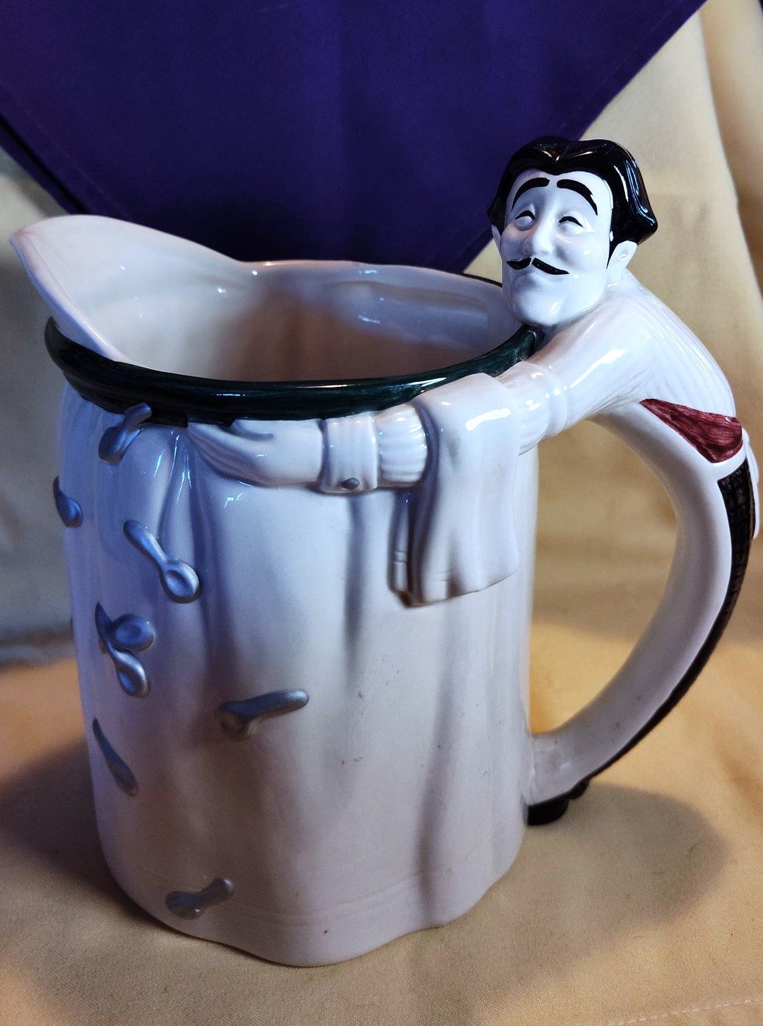 Retired "coffee Break" Waiter/maître D Pitcher by Department 56. Large ...