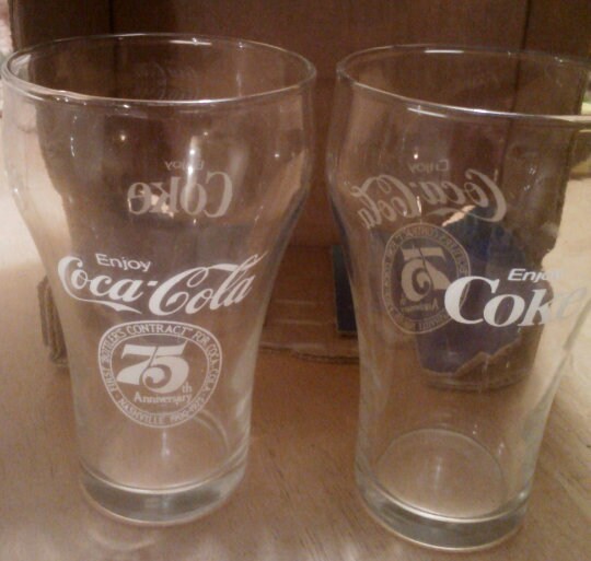 6pc Set Coca Cola Bar Soda Glasses - Etsy