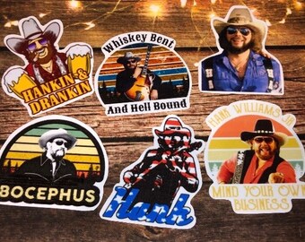 Hank Stickers - Etsy