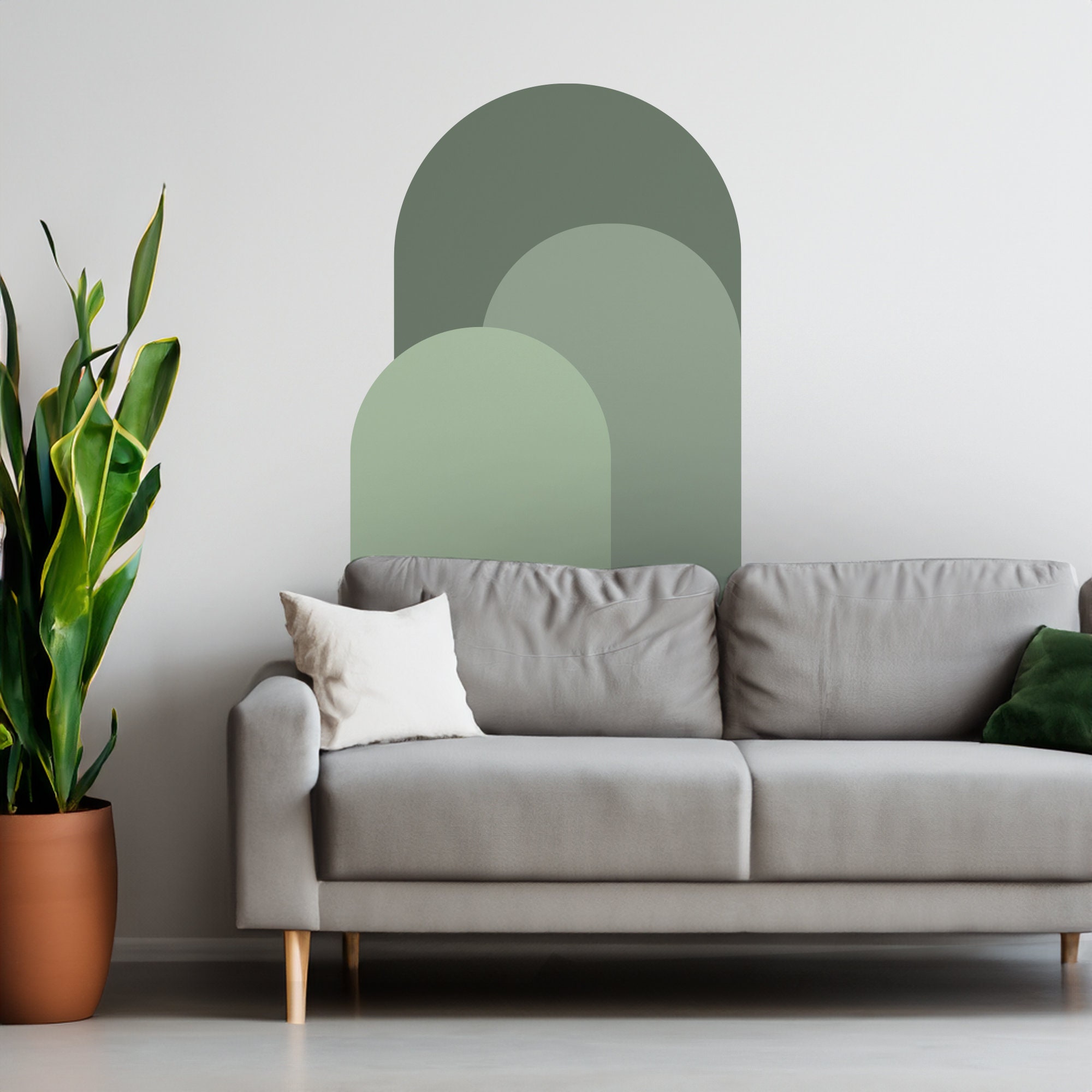 Boho Wall Decal, Bed Arch Sticker, Hedboard Wall Decal, Arch Wall Decal ...