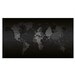 Black Modern World Map, World Map Wall Decal, World Map Wallpaper ...