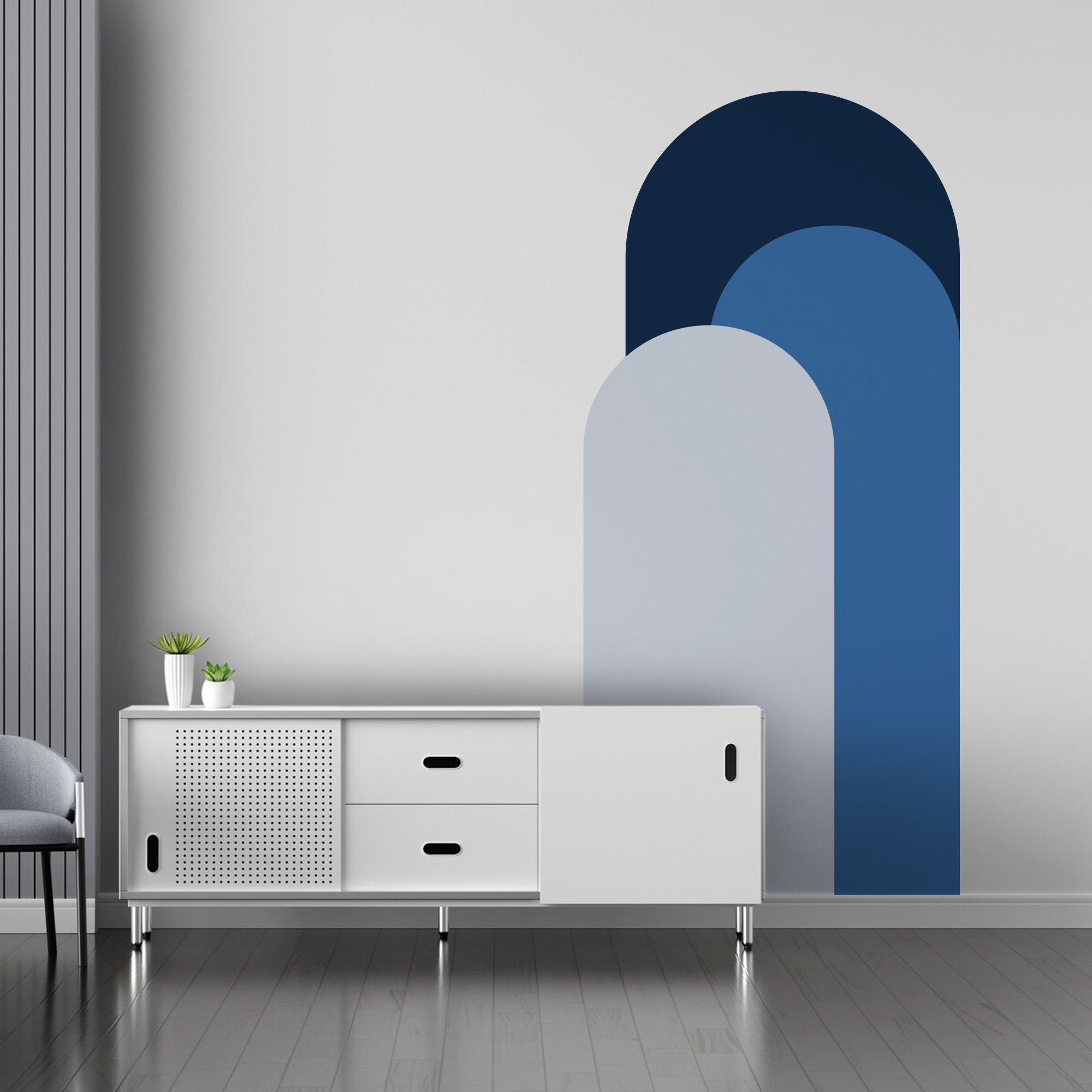 Boho Wall Decal, Bed Arch Sticker, Hedboard Wall Decal, Arch Wall Decal ...