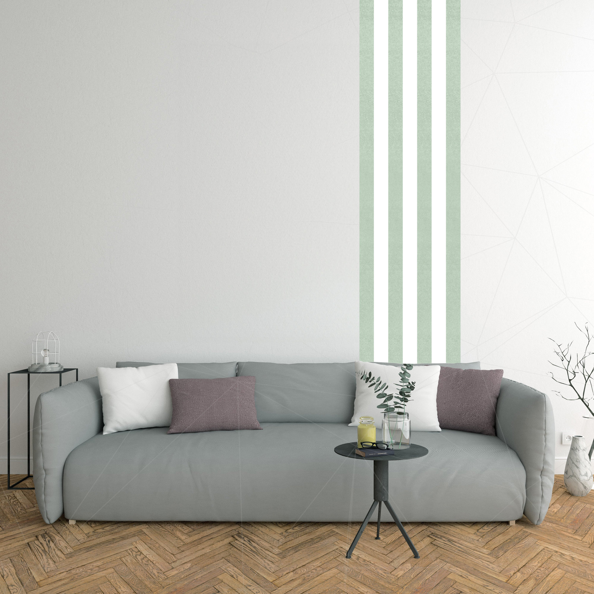Easy Stripes Wall Decals, Striped Wall Art, Geometric, Minimalist ...