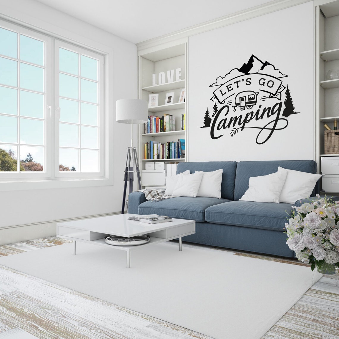 Mountain Caravan Decal, Waterproof Camping Sticker - Etsy