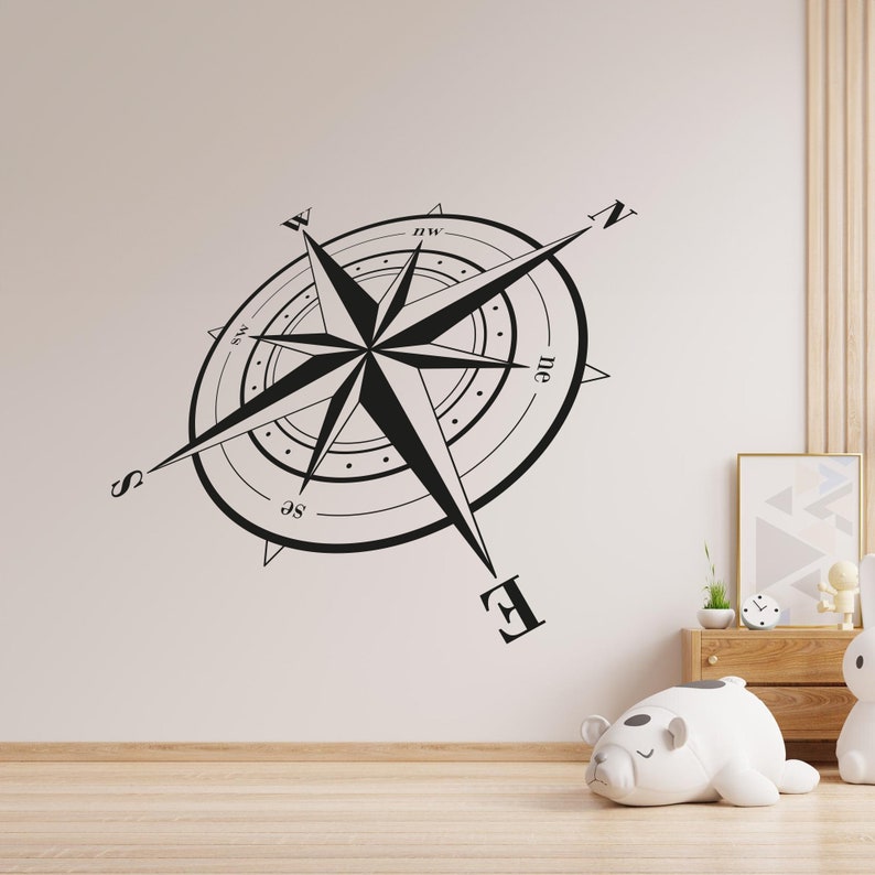 Compass Rose Caravan Decal, Waterproof Motorhome Sticker - Etsy