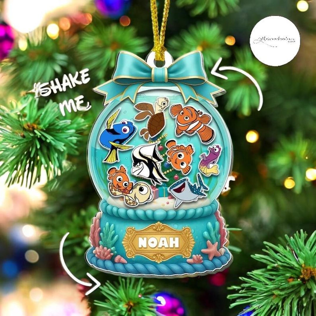Personalized Finding Nemo Christmas Shaker Ornament – Disney Marlin ...