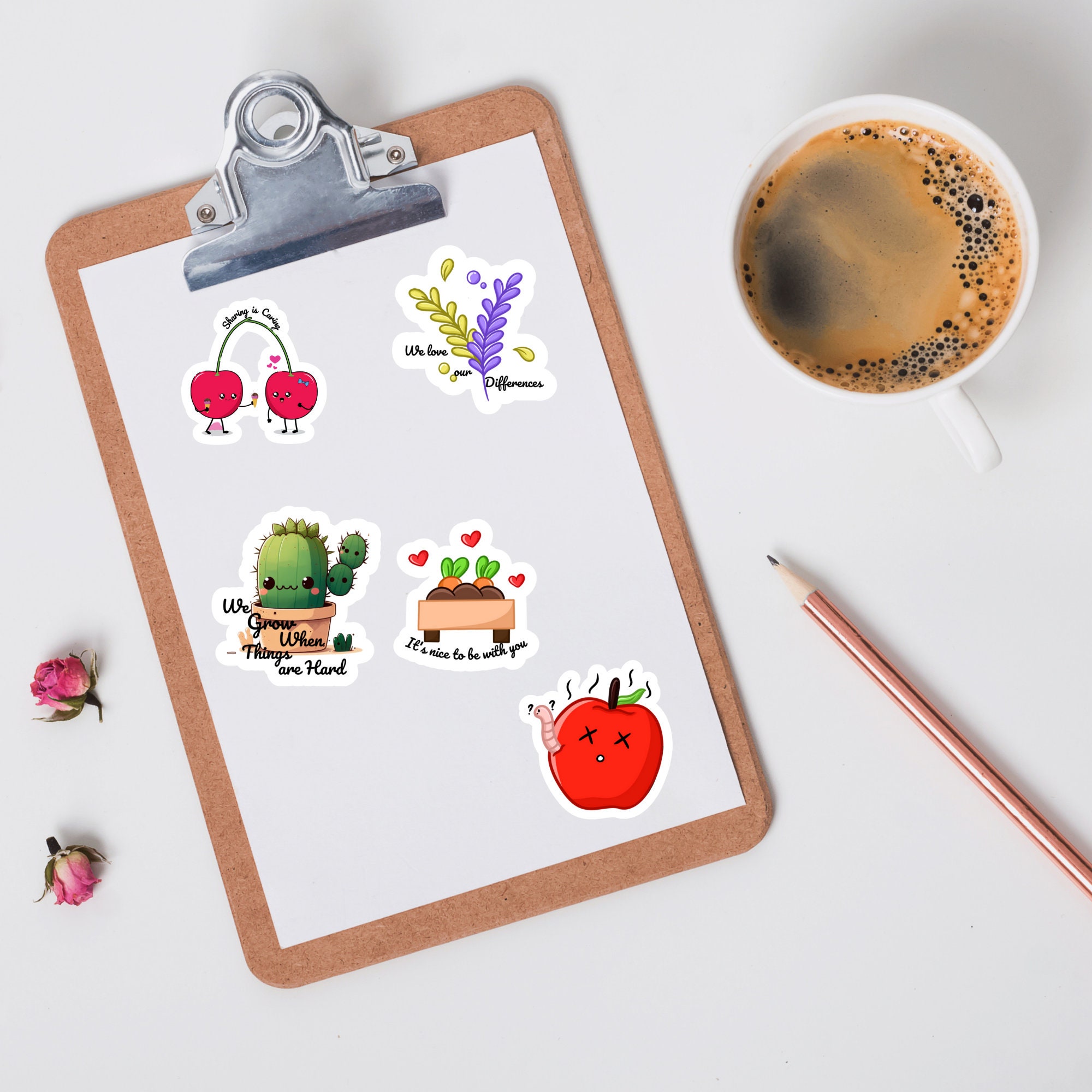 Cute Kawaii Anime Stickers Set, Perfect Gift for Teens, Fun Bullet ...