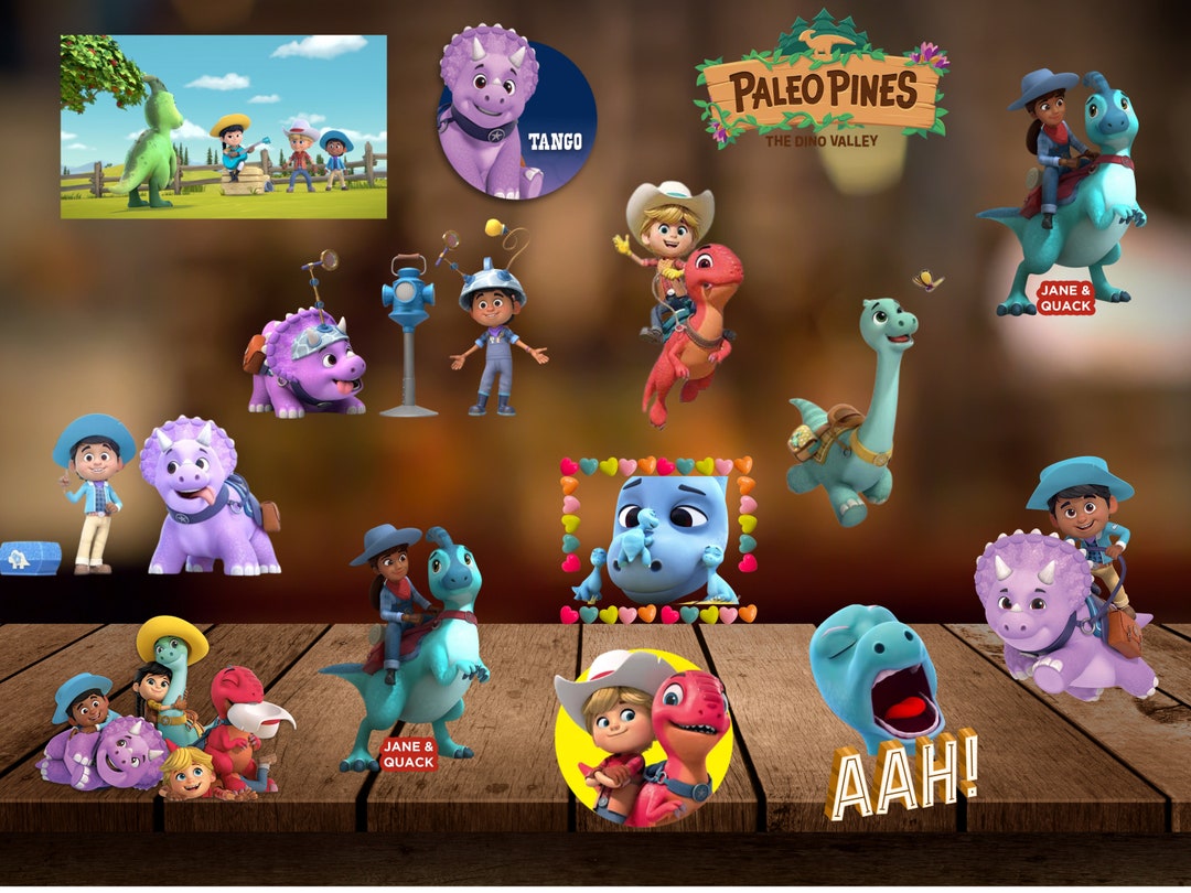 Dino Ranch Holographic Sticker Set Sparkle With Prehistoric Charm, Fun ...