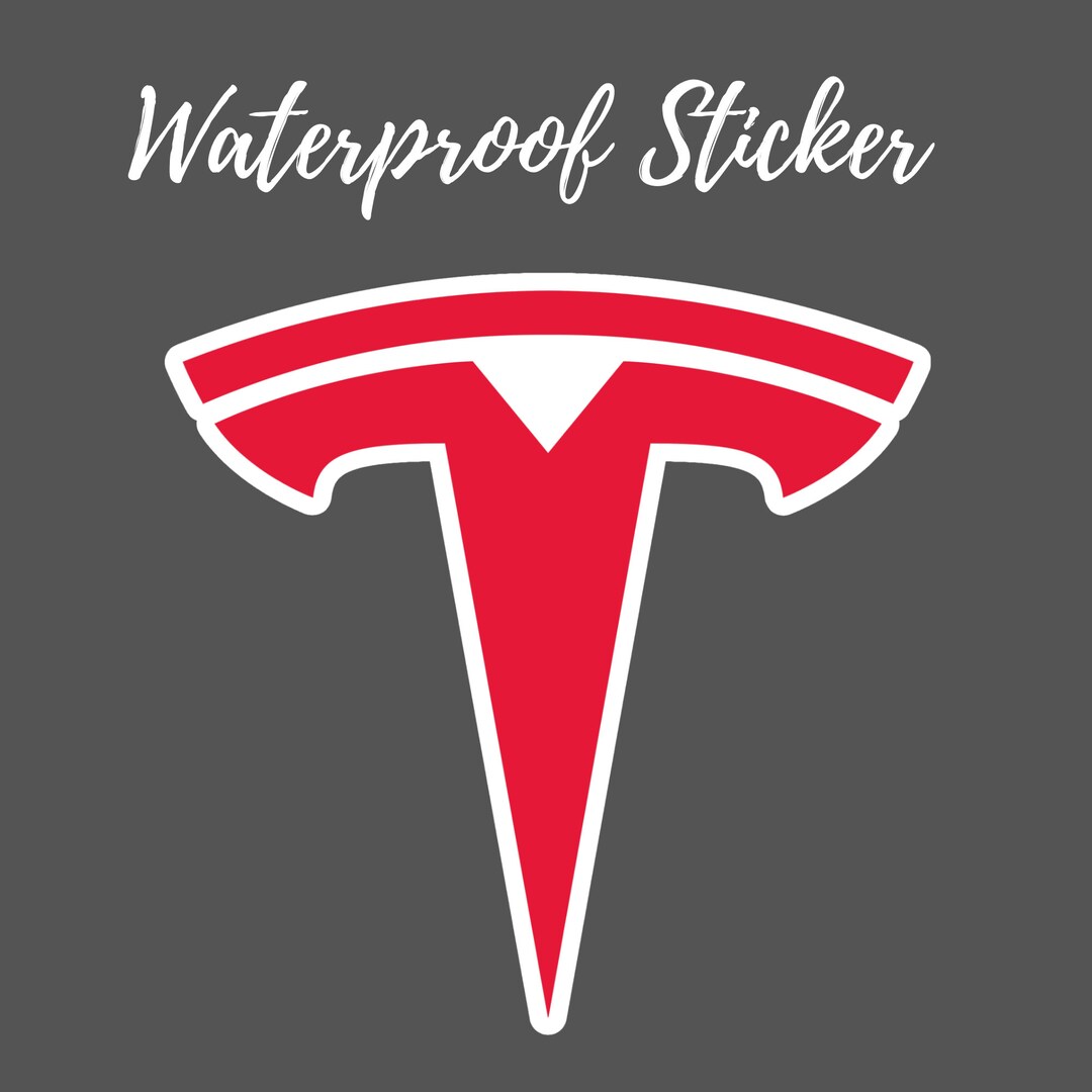Tesla Logo Vinyl Sticker Show Your Electric Style - Etsy