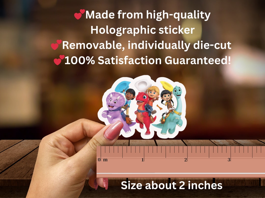 Dino Ranch Holographic Sticker Set: Prehistoric Charm - Etsy