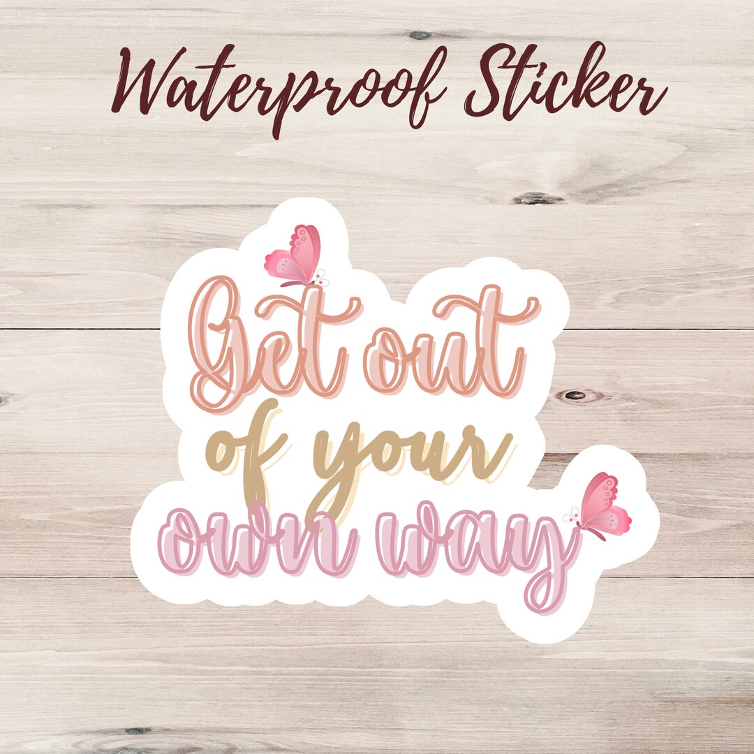 Motivational Vinyl Sticker, Waterproof Graduation Gift, Inspirational ...