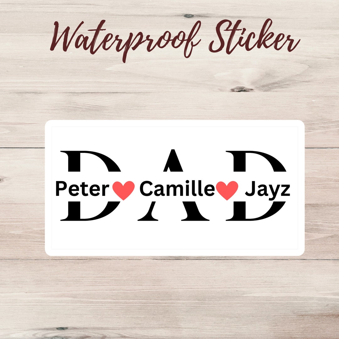 Waterproof Sticker for Dad Gift for Father's Day Gift for - Etsy