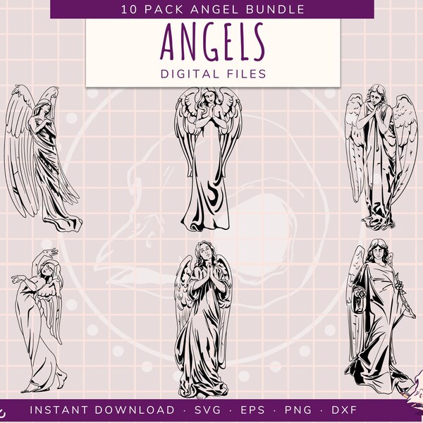 Angel Svg - Etsy