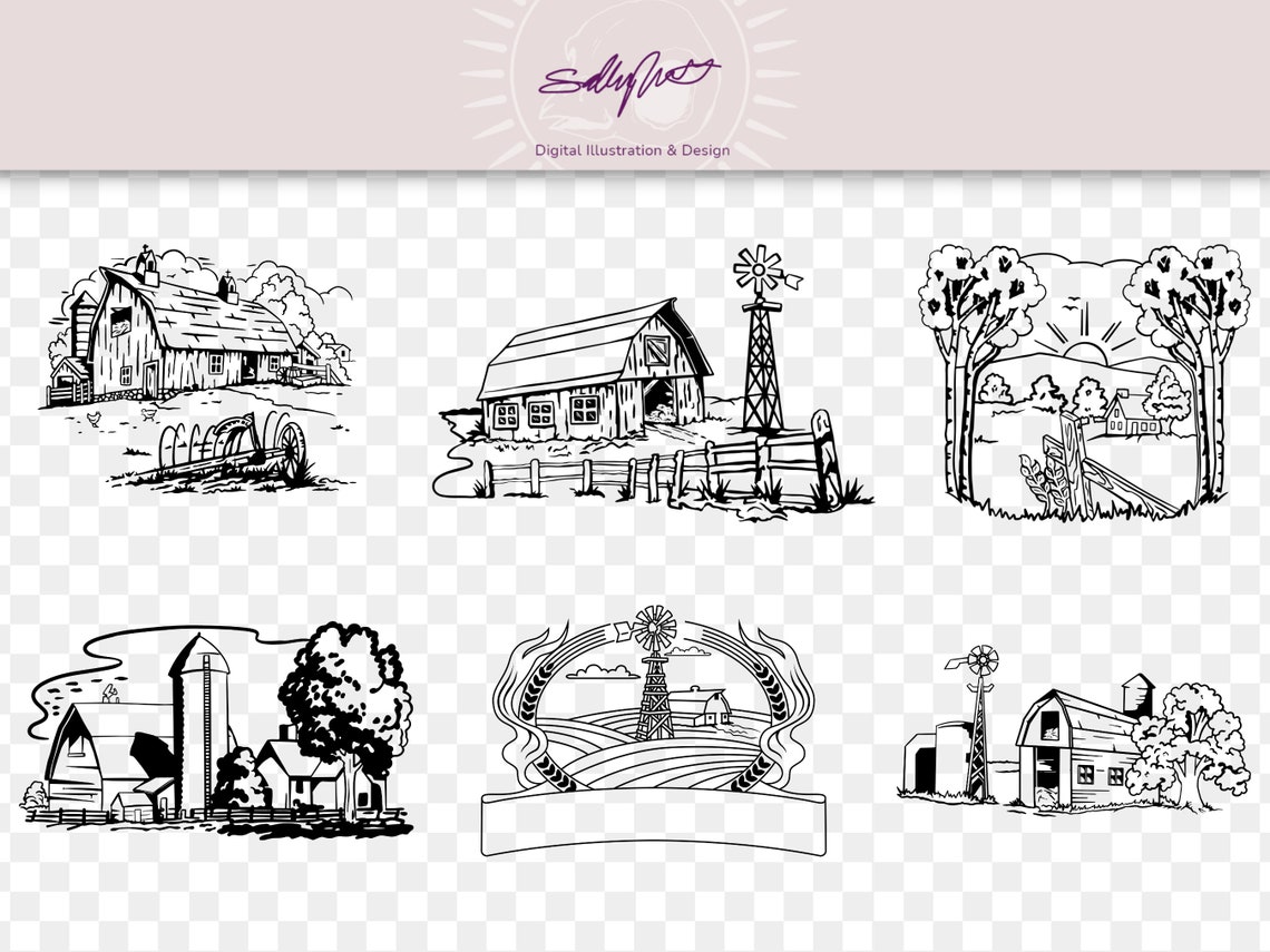 Farm SVG Bundle | 10 Pack | SET #1 | Svg Cut Files | Svg-png-dxf | Farm ...