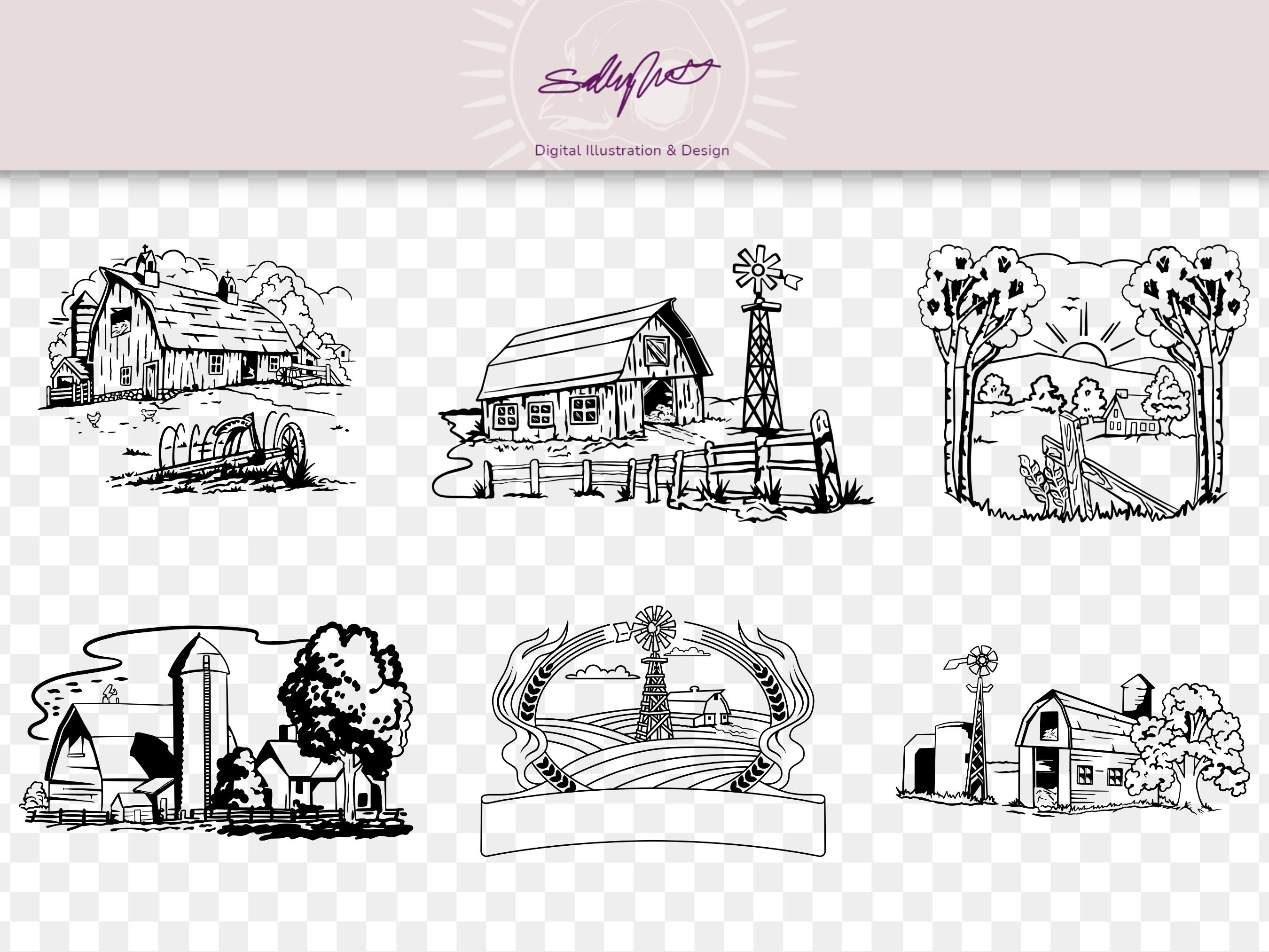 Farm SVG Bundle | 10 Pack | SET #1 | Svg Cut Files | Svg-png-dxf | Farm ...