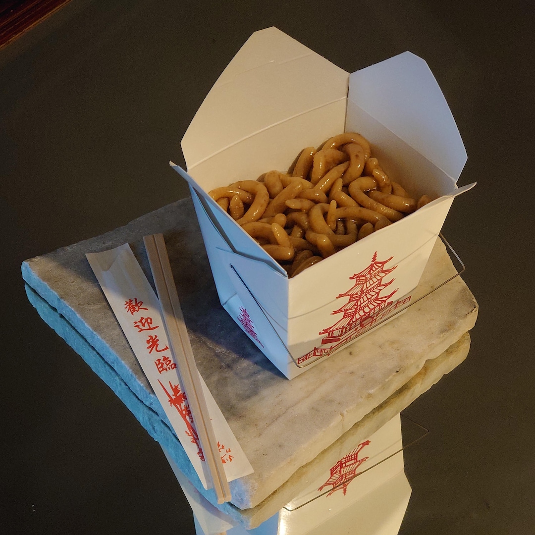Worms Chinese Takeaway Box Plus Chopsticks - the Lost Boys Replica ...