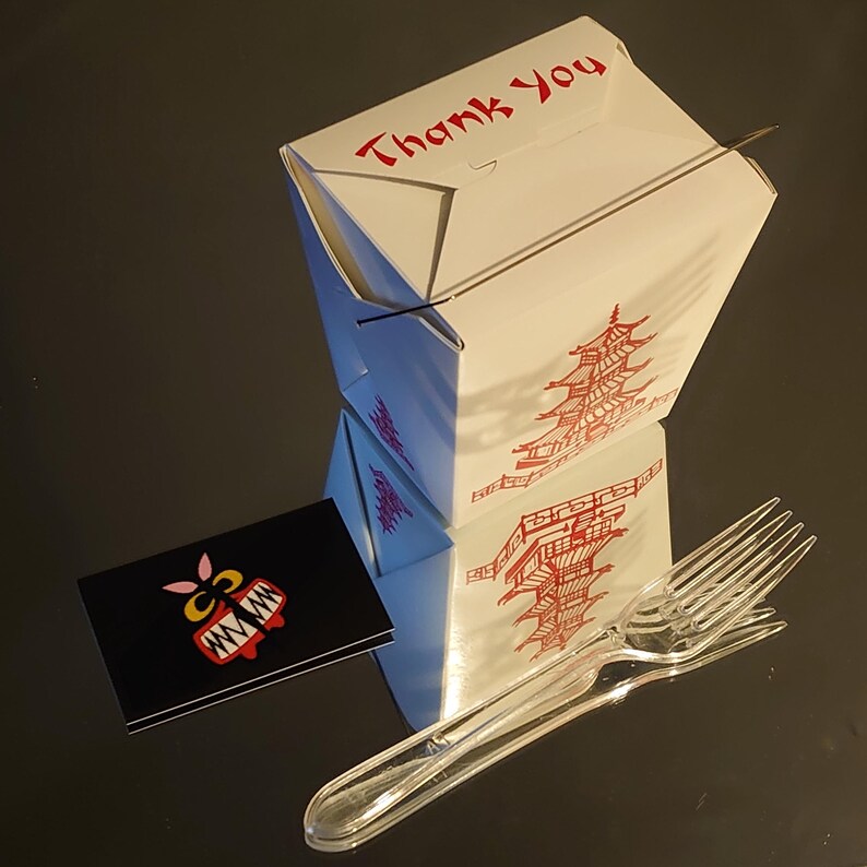 Maggots Chinese Takeaway Box Plus Plastic Fork - the Lost Boys Replica ...