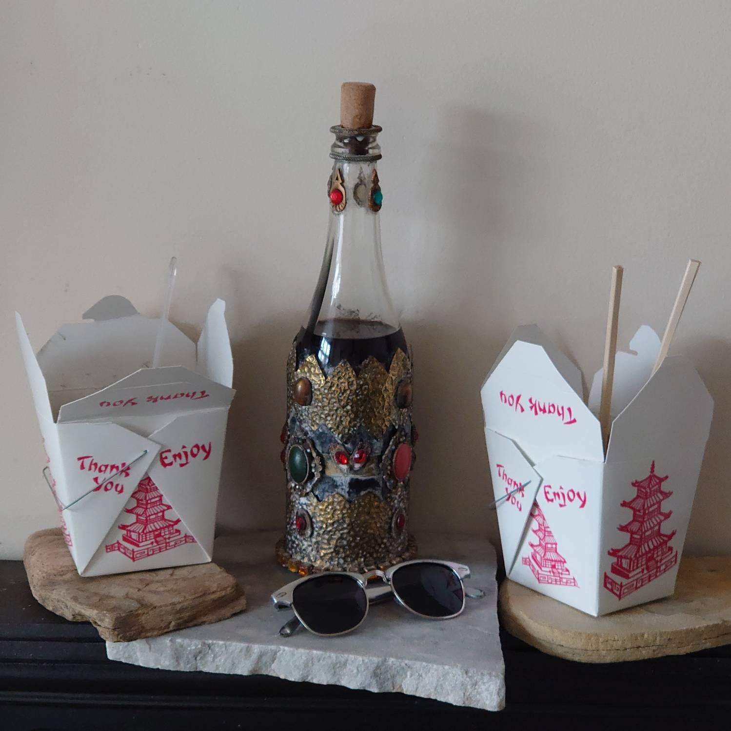 Maggots Chinese Takeaway Box Plus Plastic Fork the Lost Boys Replica ...