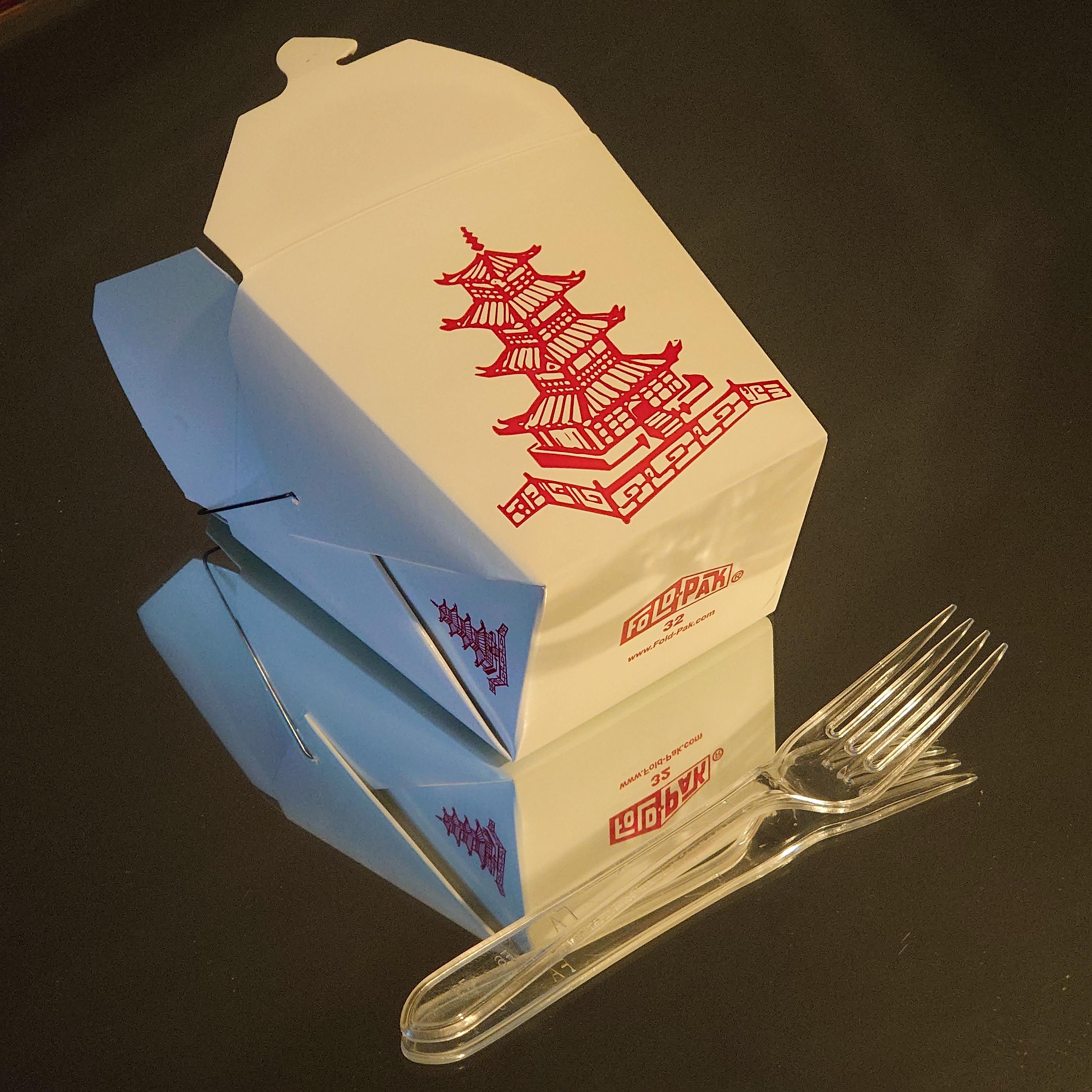 Maggots Chinese Takeaway Box Plus Plastic Fork - the Lost Boys Replica ...