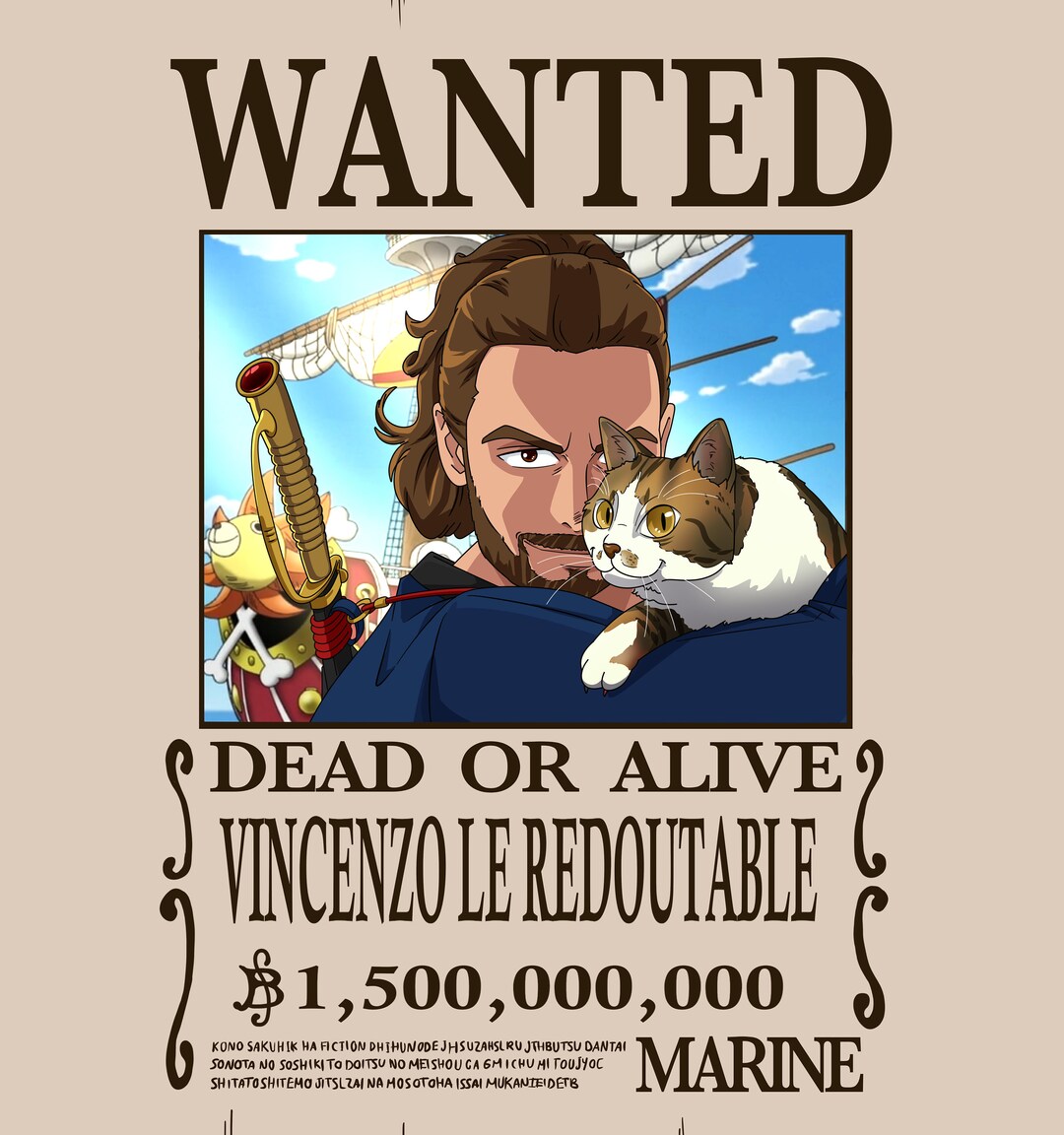 Buy One Piece Wanted Poster Portrait From Photo digital File Online in ...