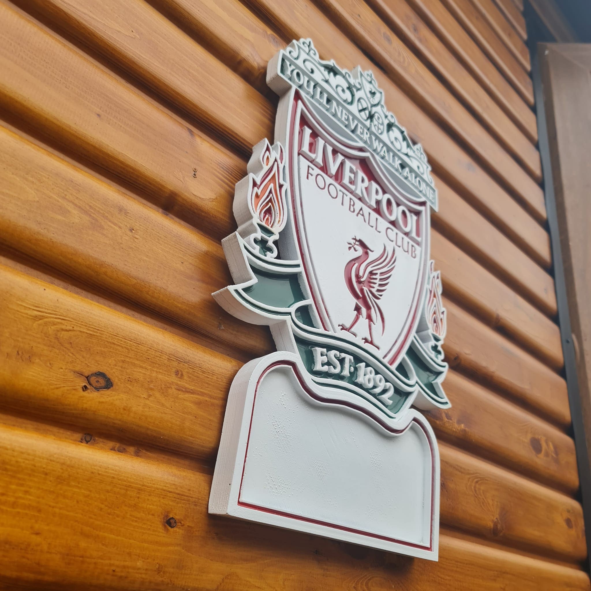 Liverpool FC Handmade Epoxy Resin Crest With Personalised Plaque - Etsy ...