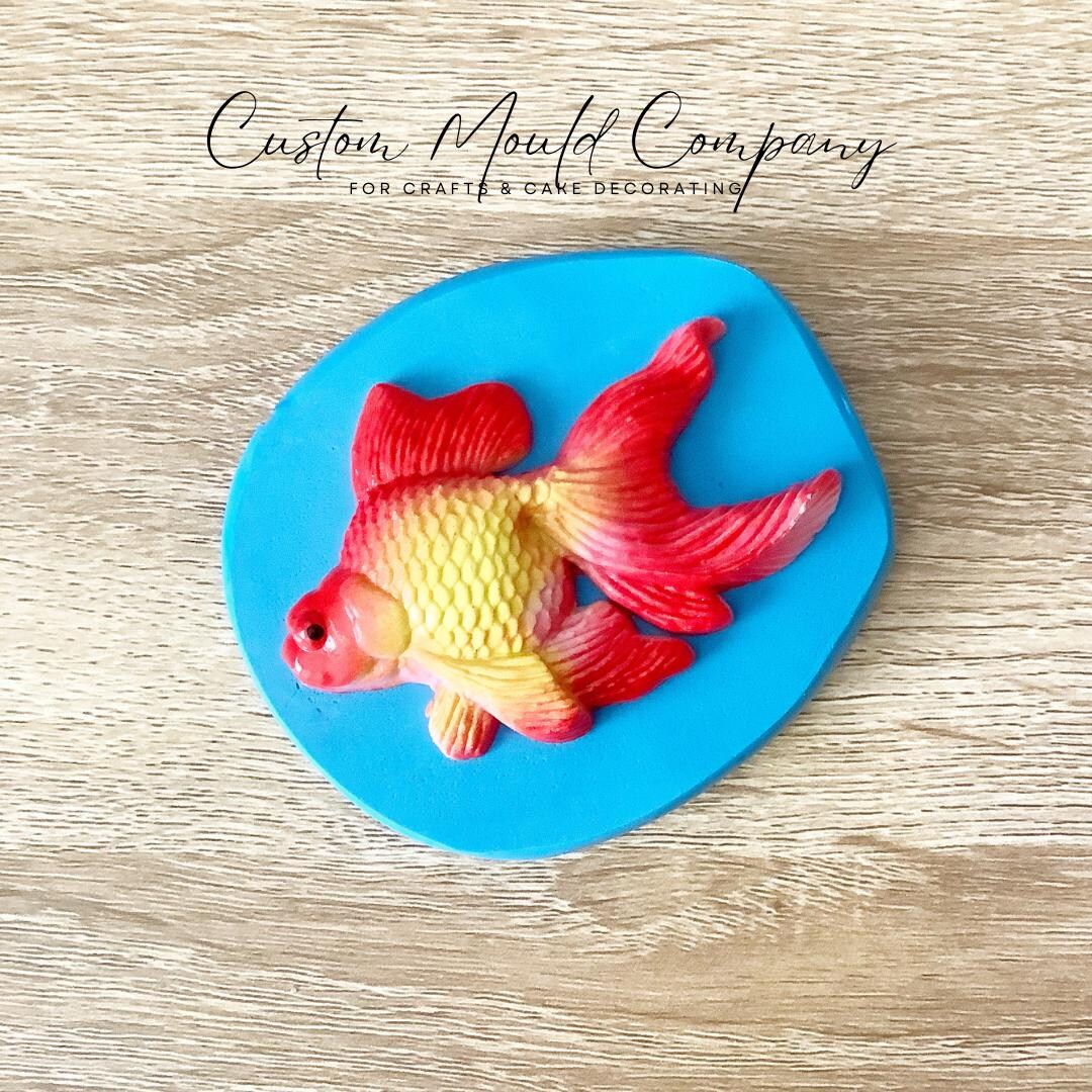 Gold Fish Mould - 80mm X 55mm X 10mm - Perfect for Sugar Craft, Cake ...