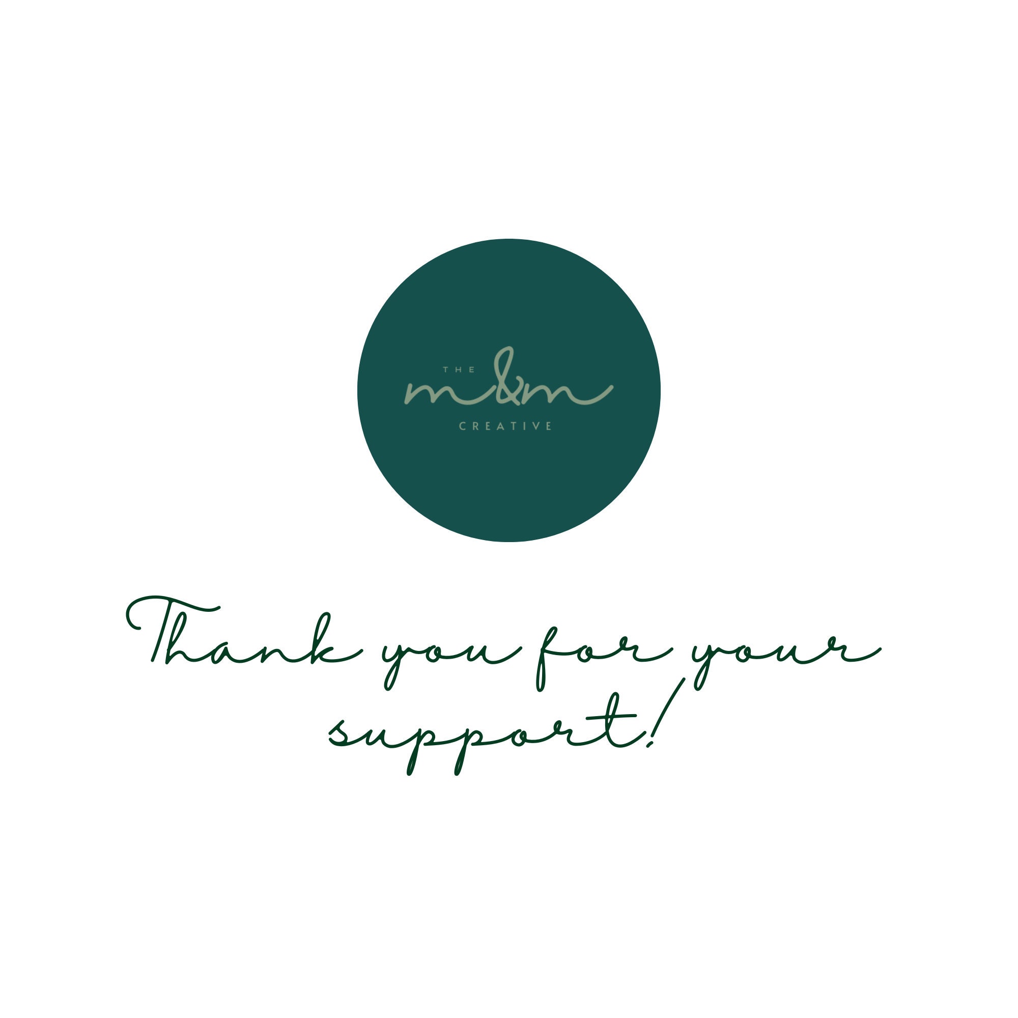 Minimalist Thank You Card Template Modern Instant Download - Etsy