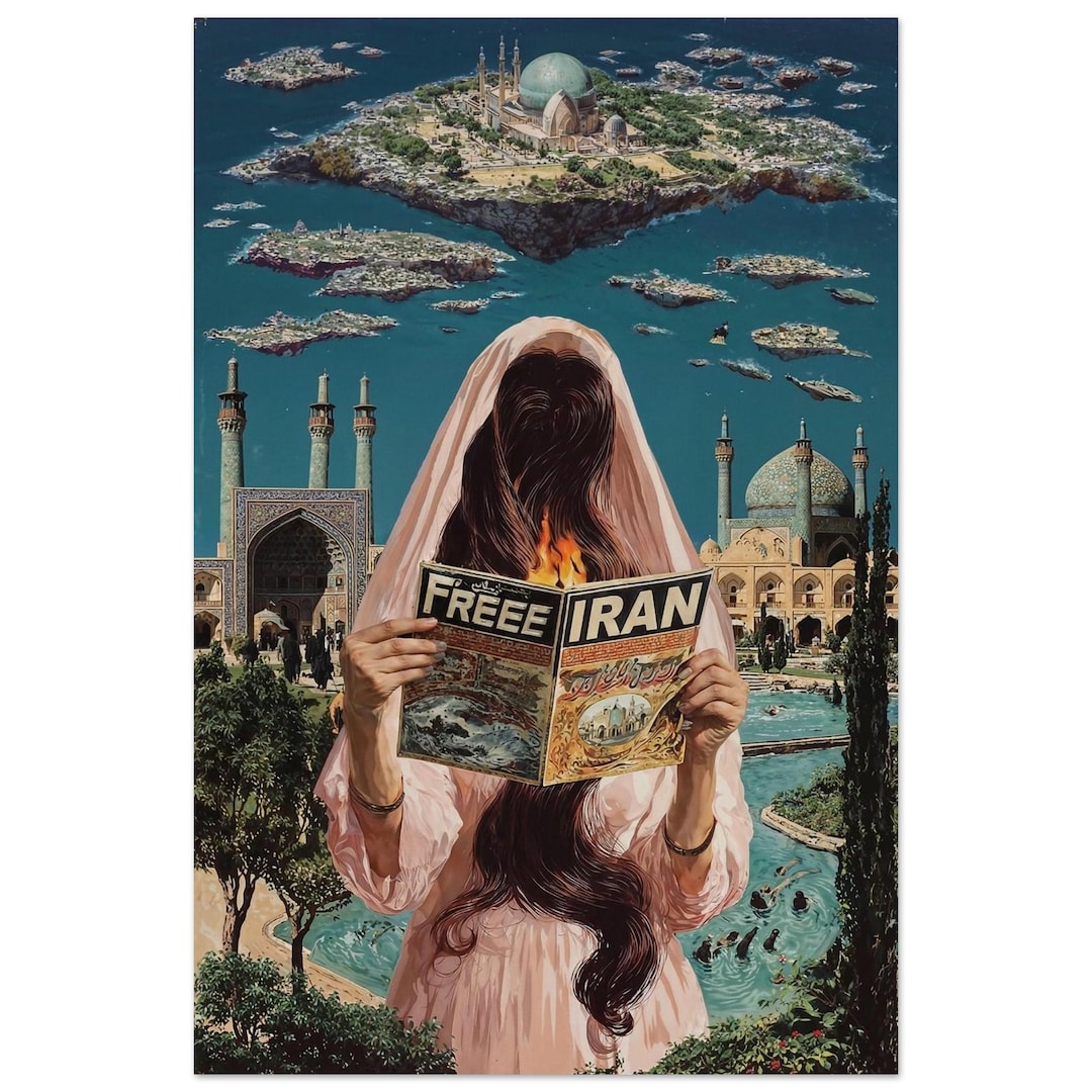 Free Iran Poster #2 : Embrace Freedom & Beauty - Woman Empowerment Art ...
