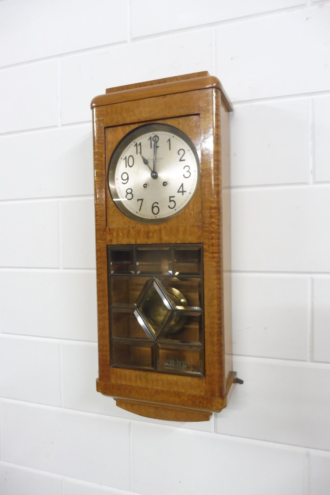 Antique German Wall Clock Regulator in Nutwood - Etsy