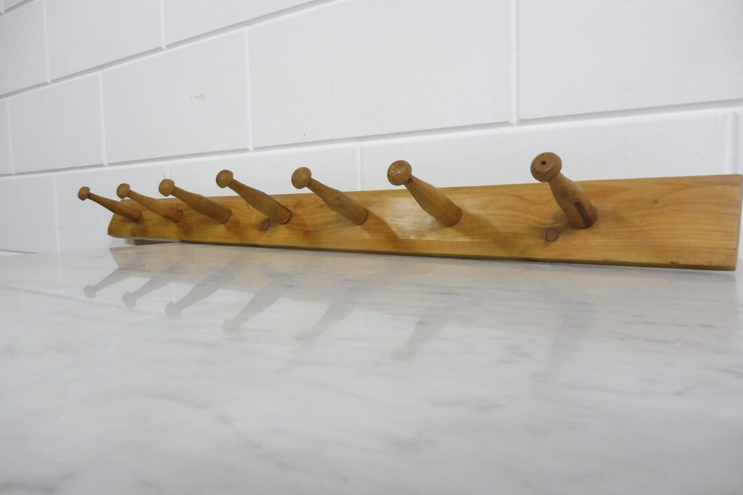 Antique Wooden Coat Rack Hall Tree Coat Rack Pine Wood 1900s - Etsy