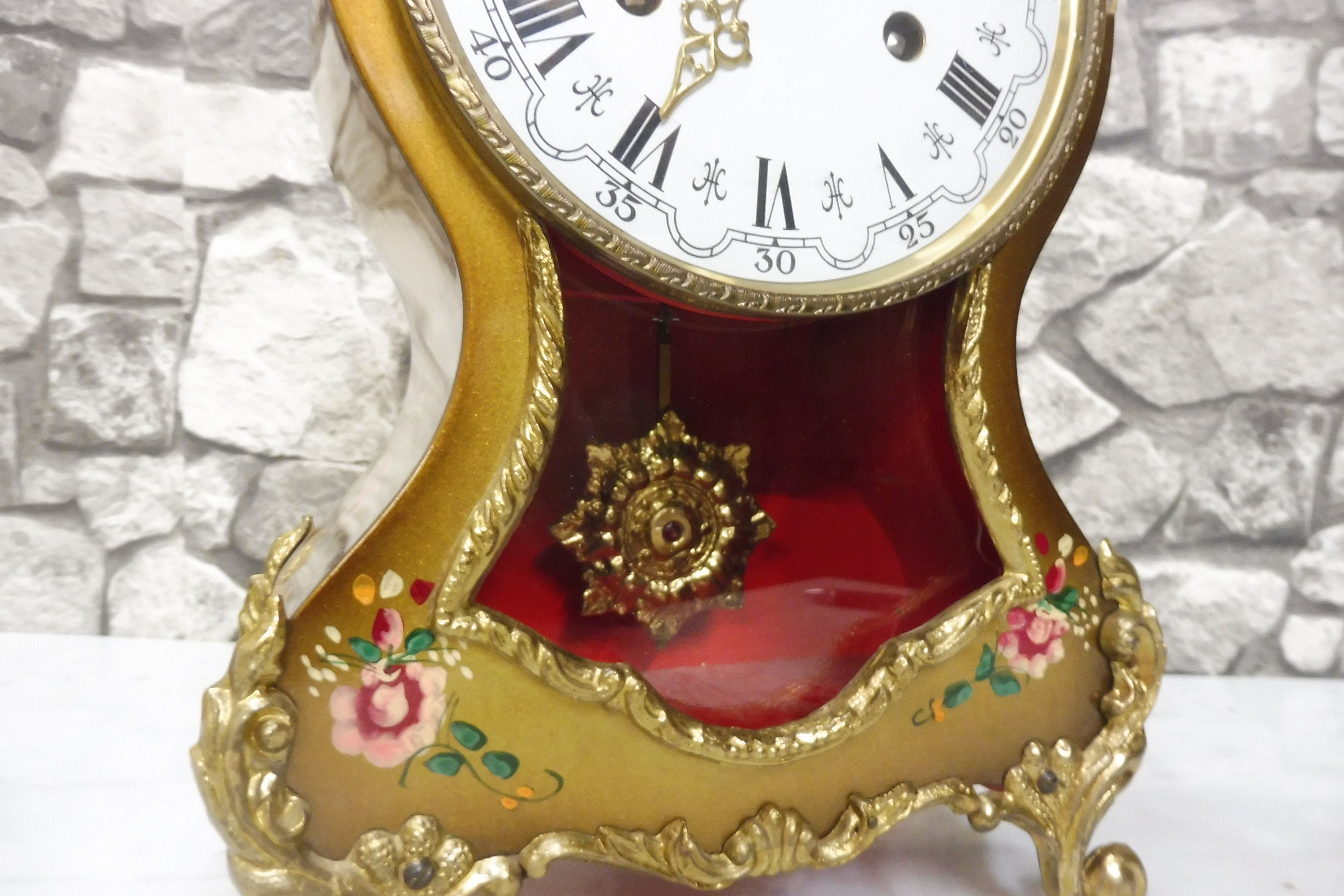 Beautiful Boulle Clock Mantel Clock Desk Clock Top Condition - Etsy