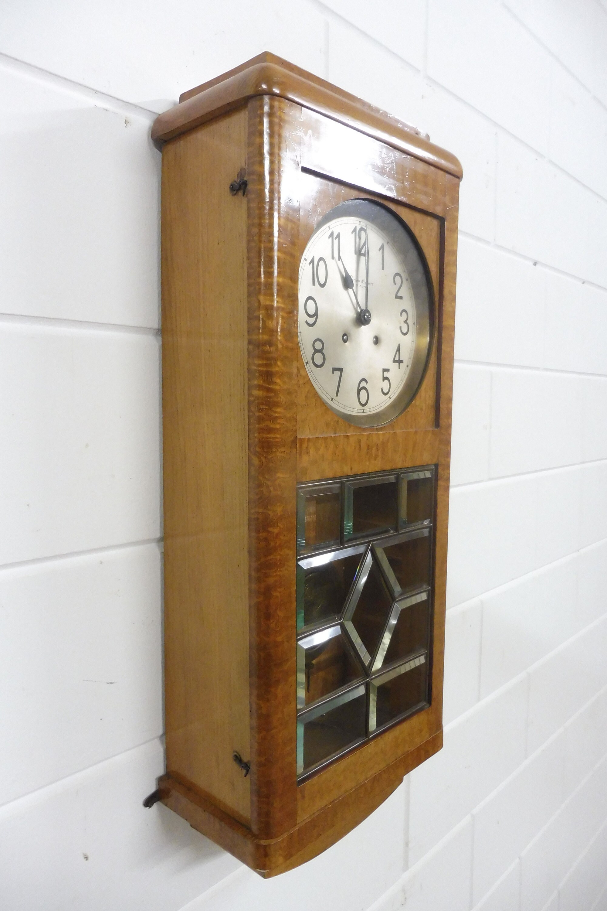 Antique German Wall Clock Regulator in Nutwood - Etsy