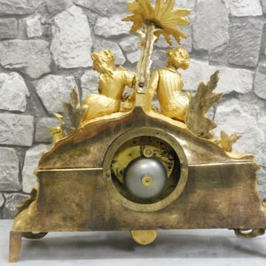 Antique French Bronze Clock Mantel Clock Table Clock Paris - Etsy