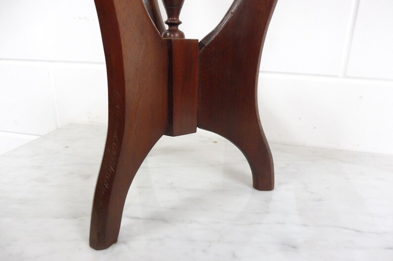 Antique Wooden Small Table Plant Table Oak Wood Vintage - Etsy