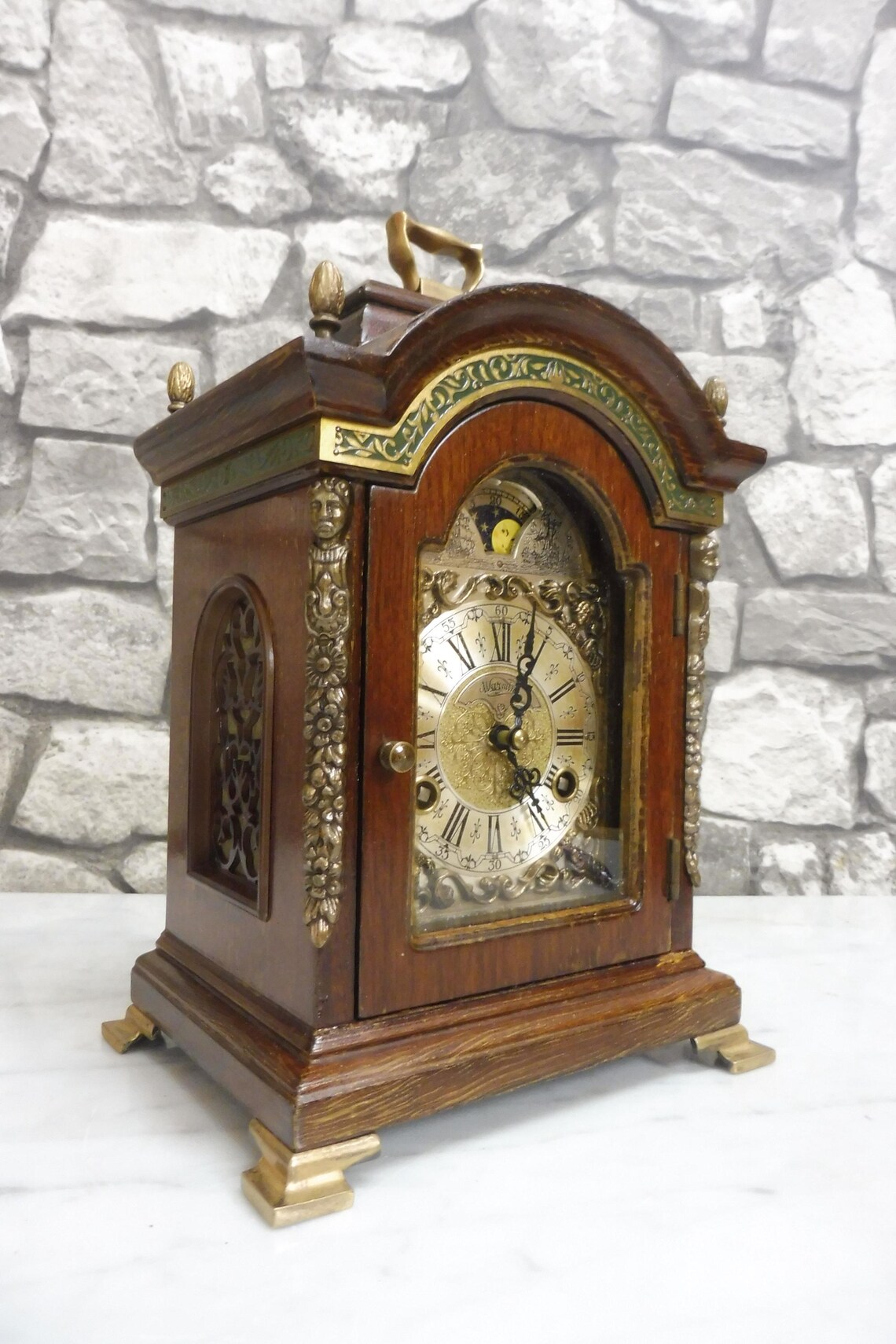 Dutch Mid Century Warmink Wuba Clock Mantel Clock Vintage - Etsy