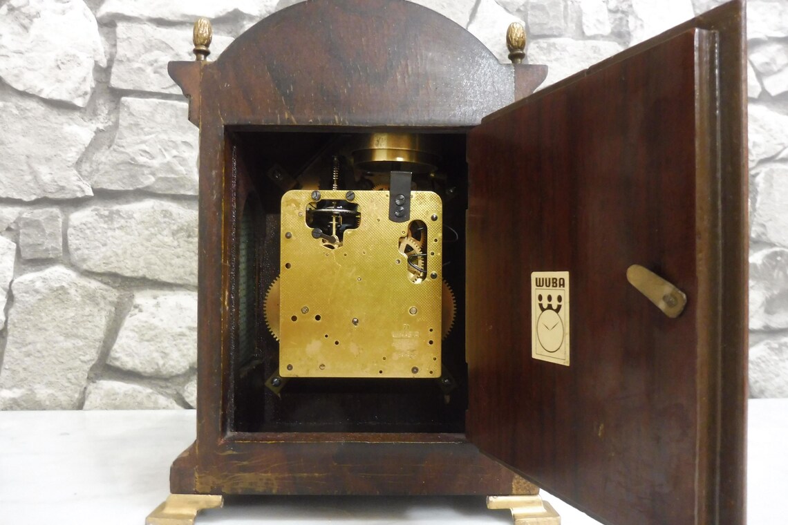 Dutch Mid Century Warmink Wuba Clock Mantel Clock Vintage - Etsy