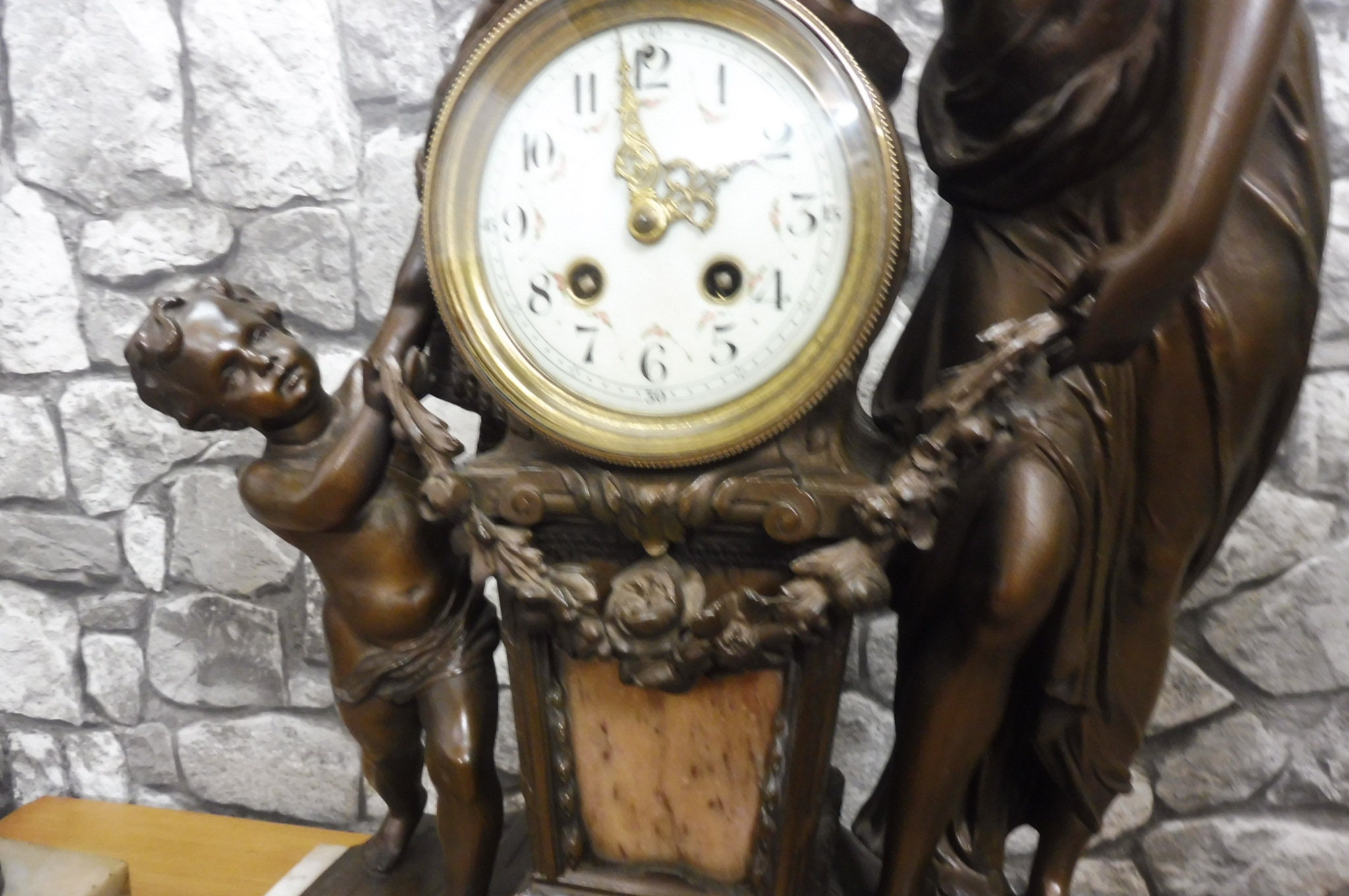 Antique French Clock Set Mantel Clock Paris Restored - Etsy