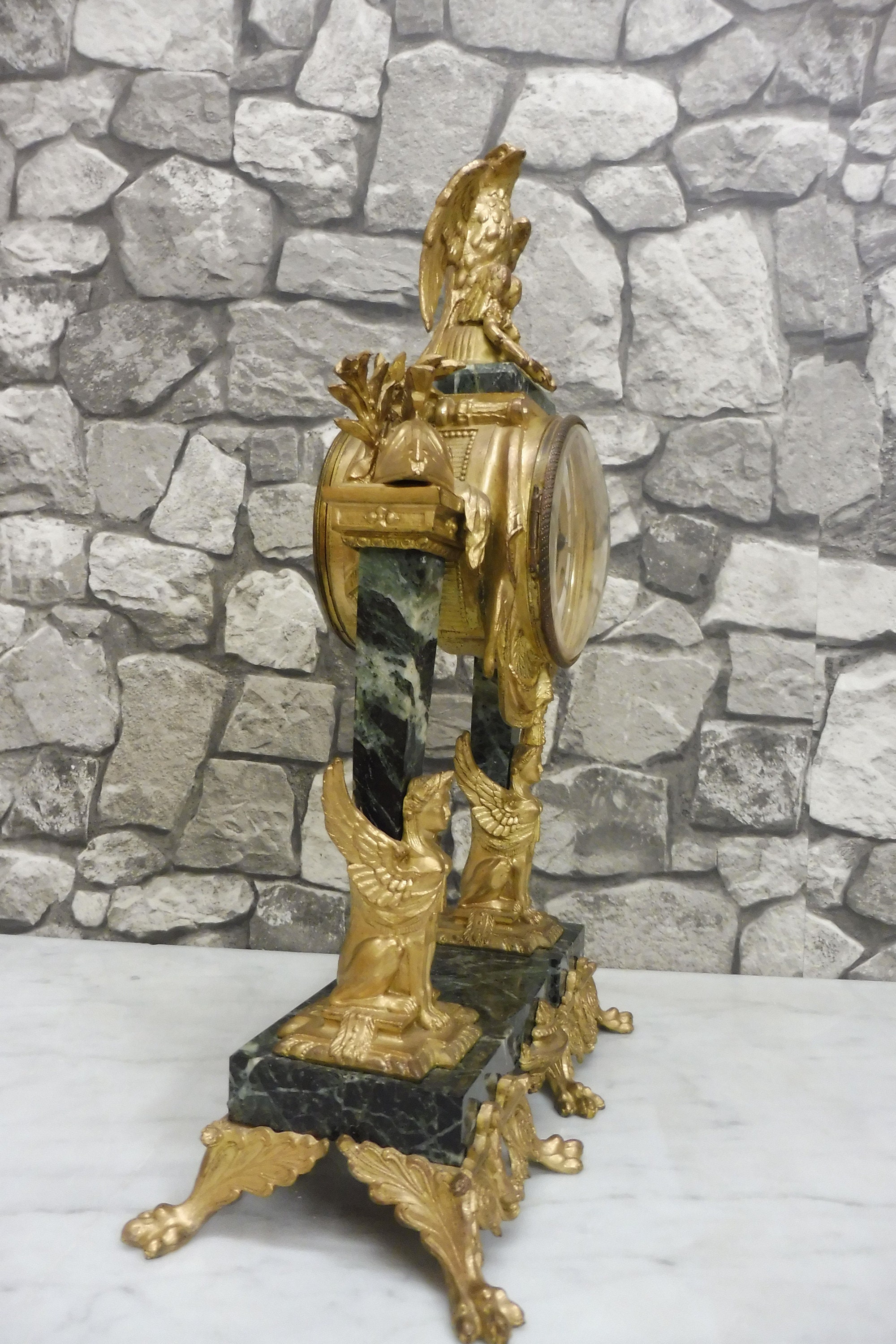 Antique French Mantel Clock Table Clock Desk Clock Bronze - Etsy