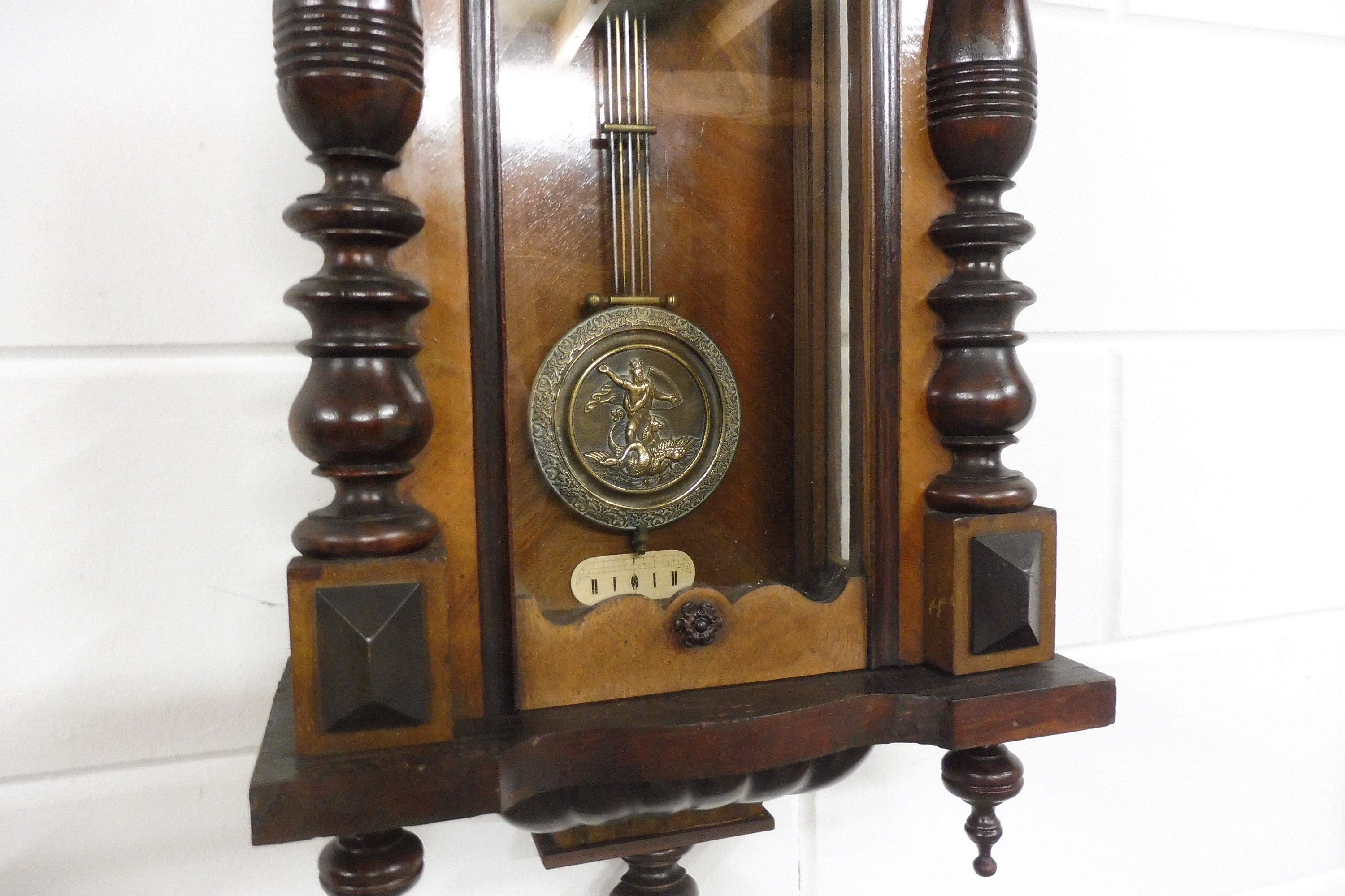 Antique German Wall Clock Regulator Gustav Becker Top Condition - Etsy